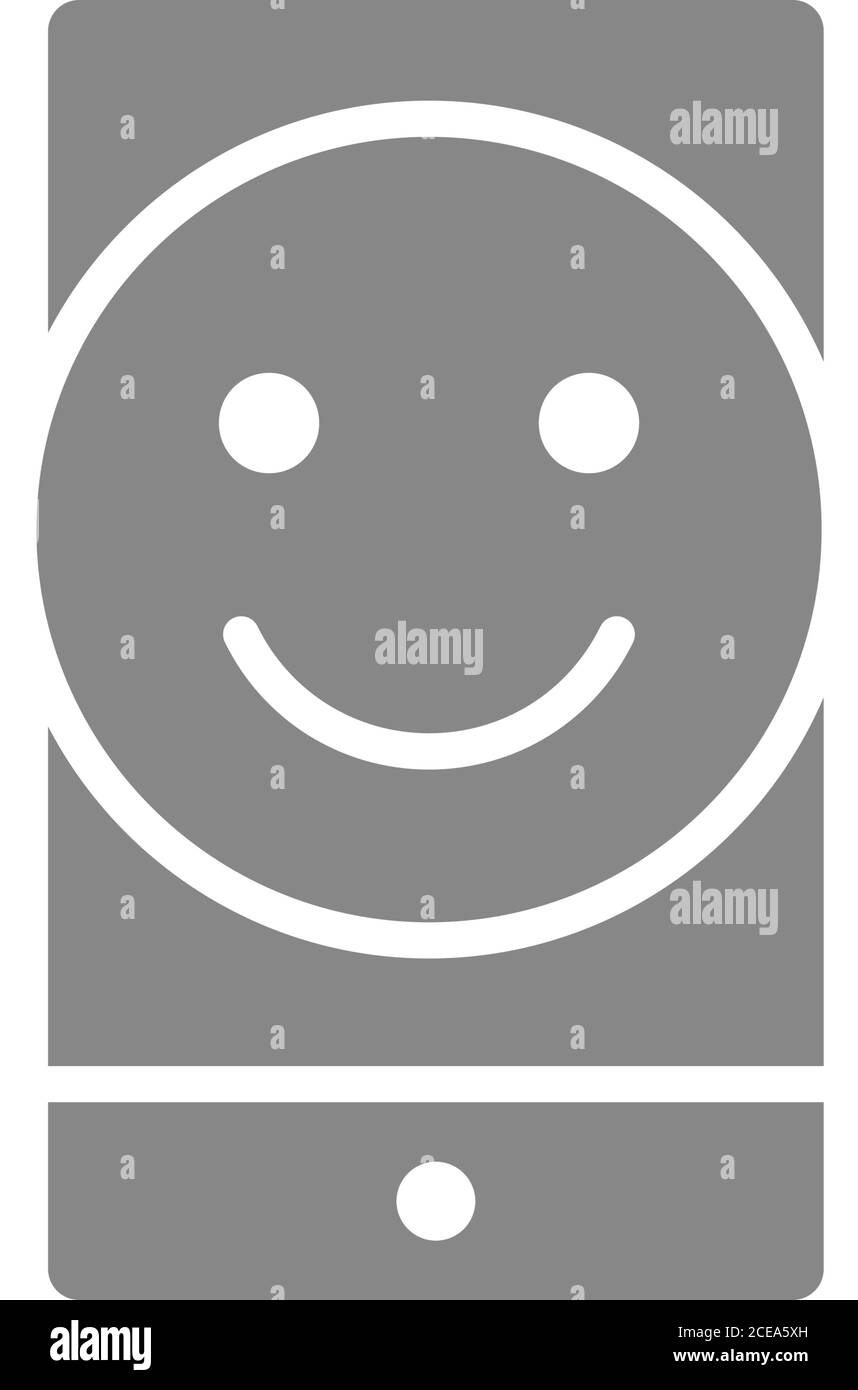 Emoticon smartphone Black and White Stock Photos & Images - Alamy
