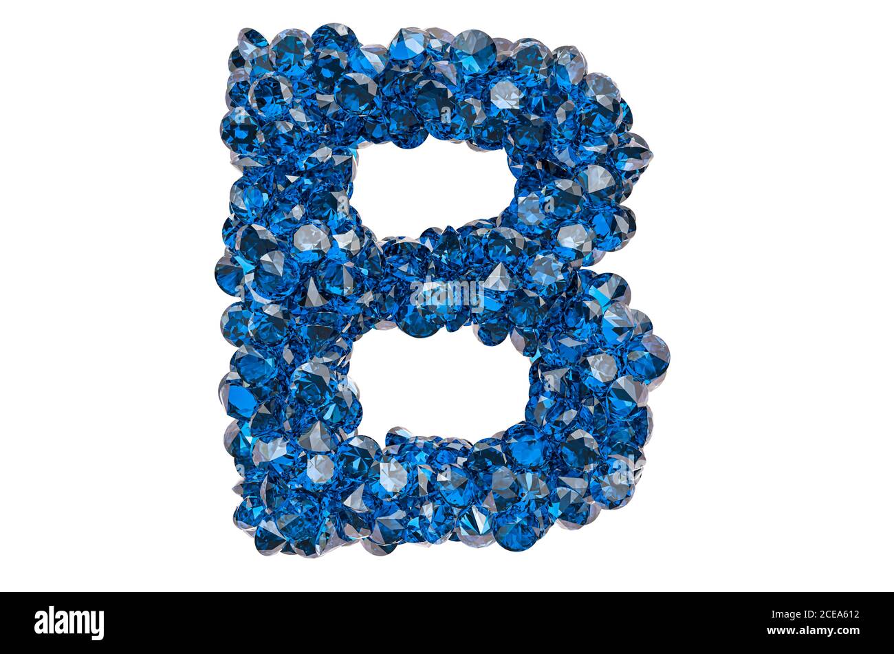 The Letter B In Diamonds