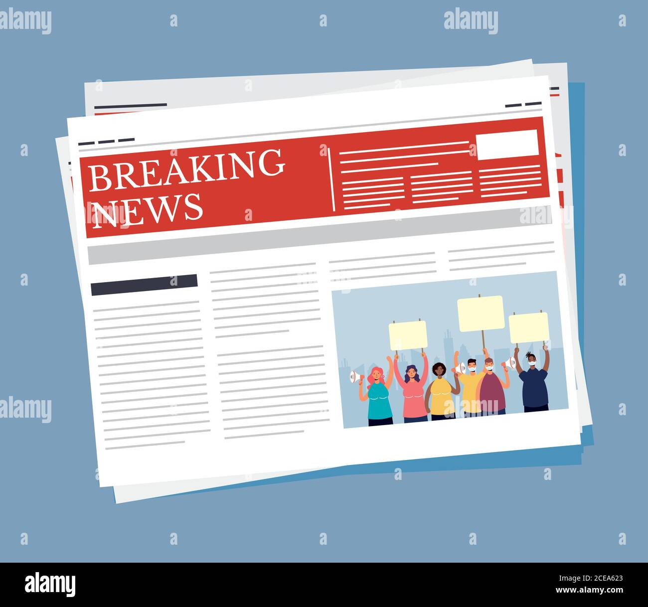 Mock newspaper Stock Vector Images - Alamy