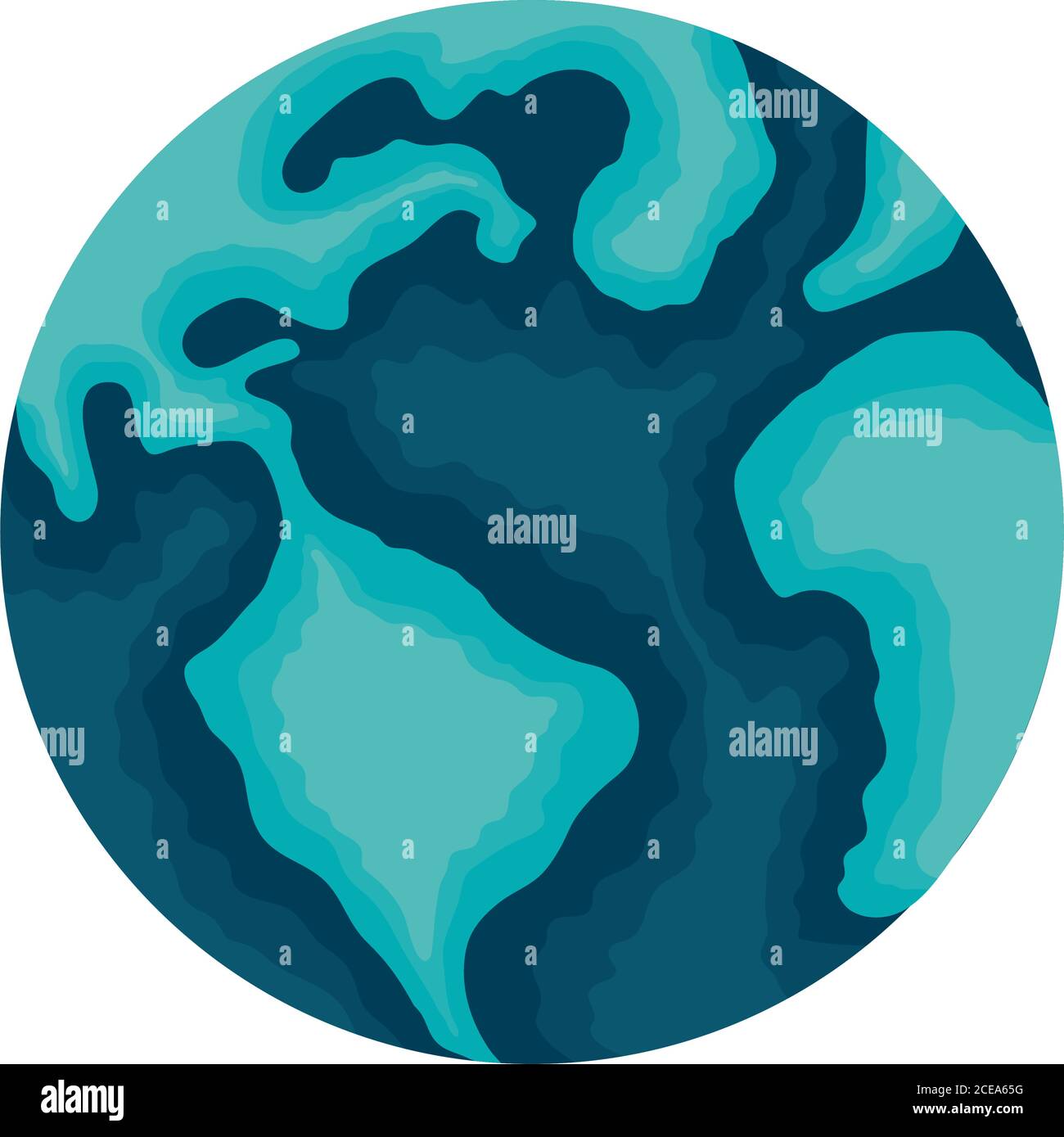 world planet earth blue water day icon vector illustration design Stock ...