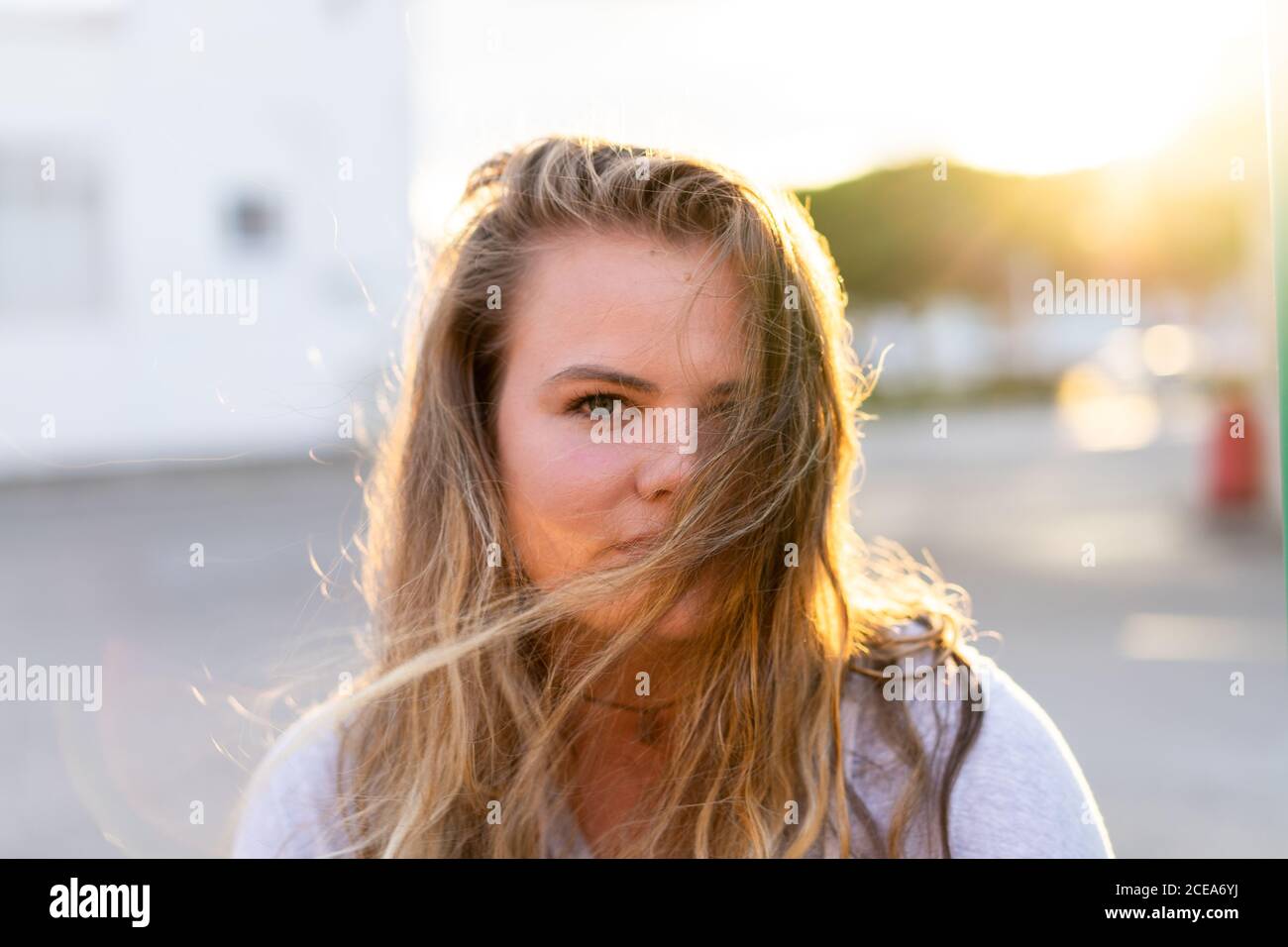 Woman face back lit hi-res stock photography and images - Alamy