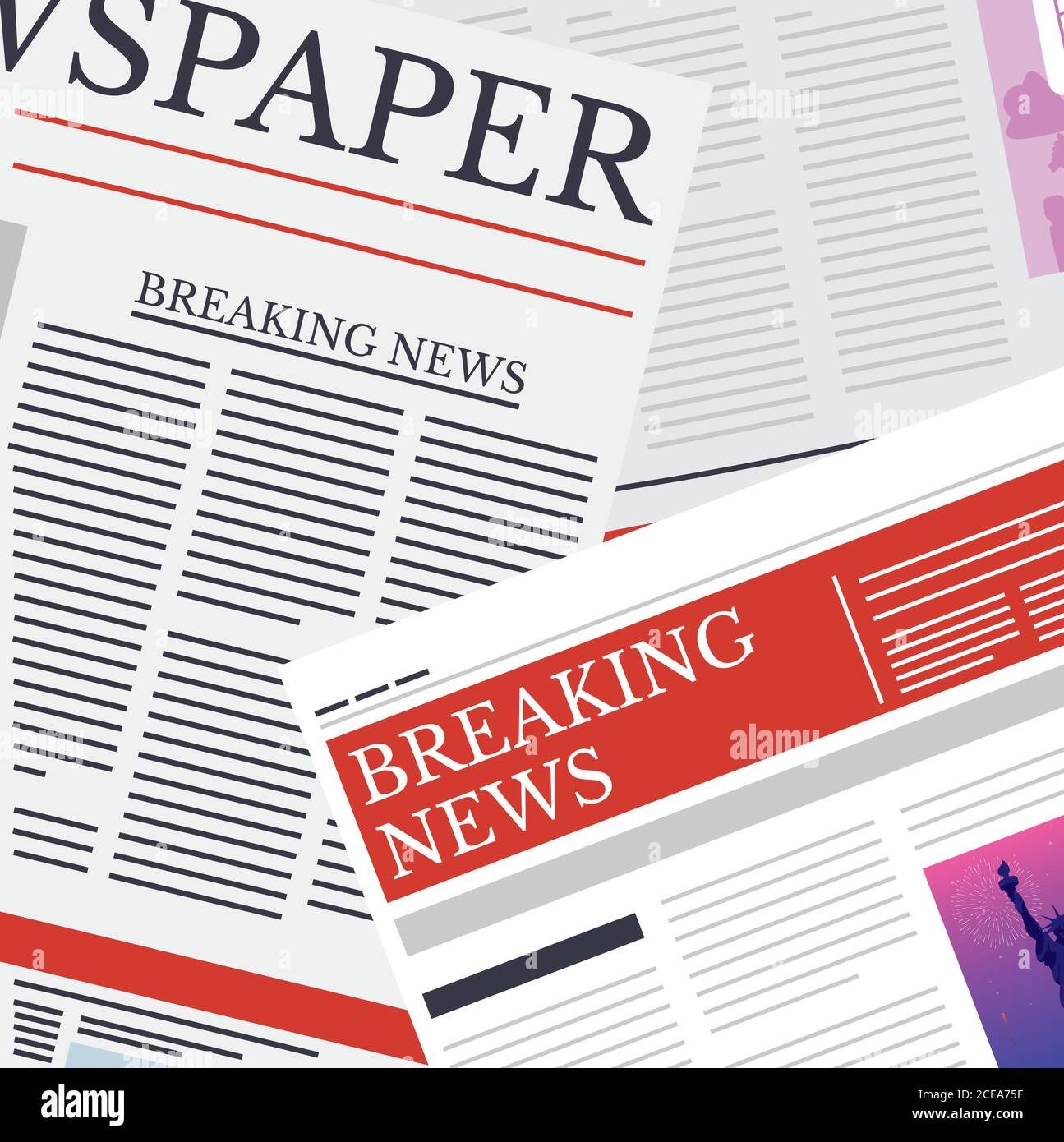 news papers communication pattern background vector illustration design ...