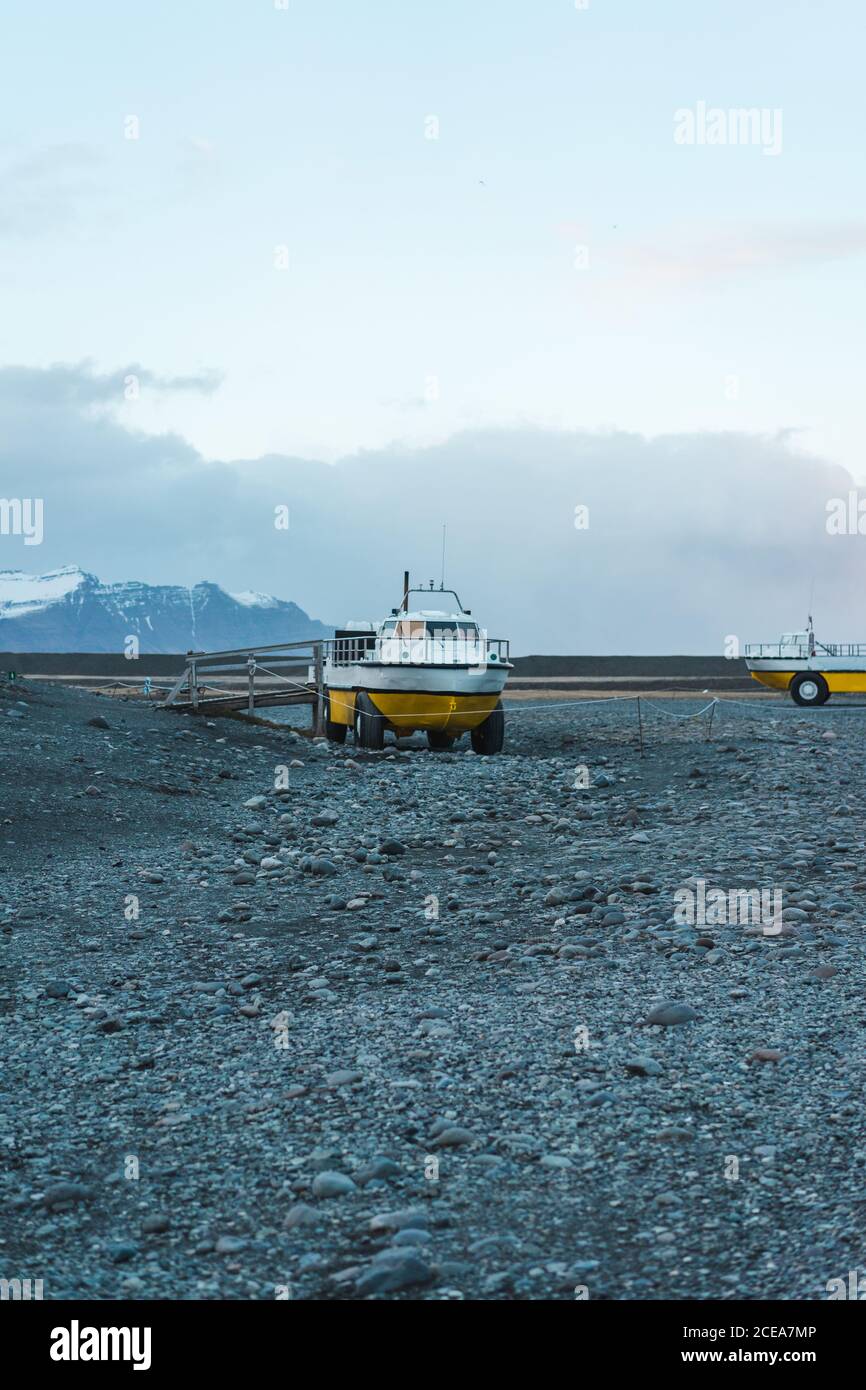 Lone trailer in countryside Stock Photo - Alamy