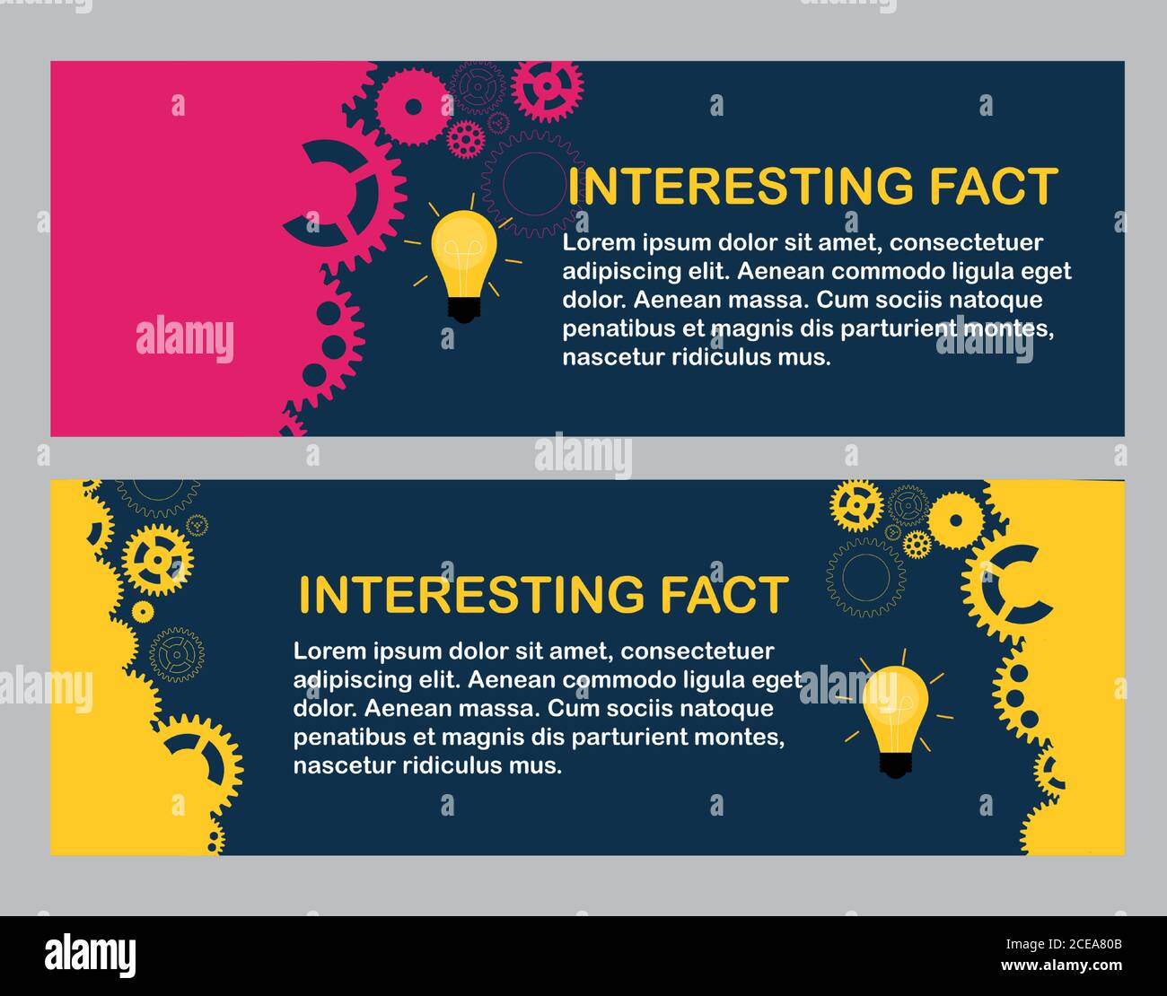 Did you know interesting fact label sticker set. Vector Illustration ...