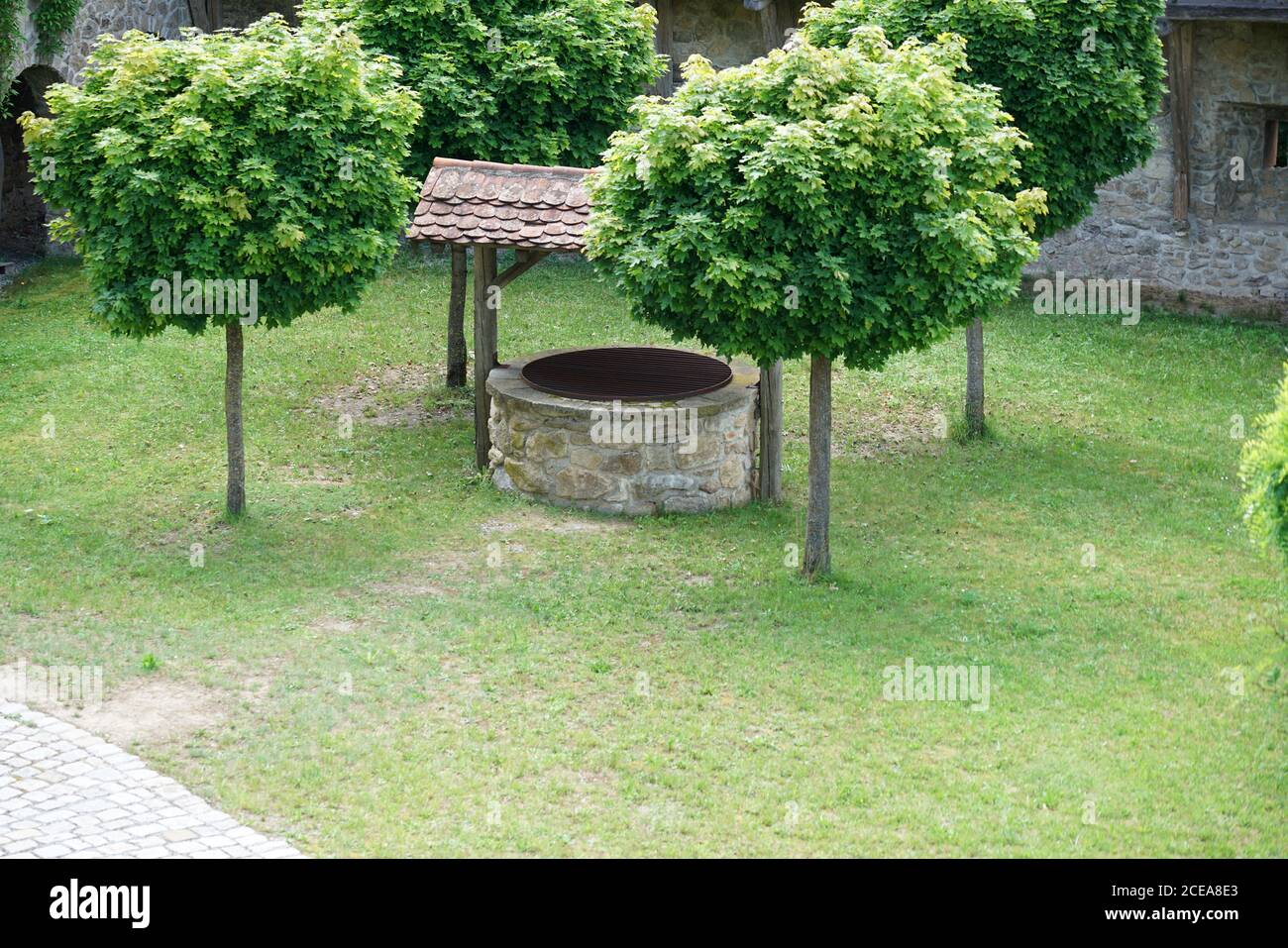 Well in beautiful park hi-res stock photography and images - Alamy