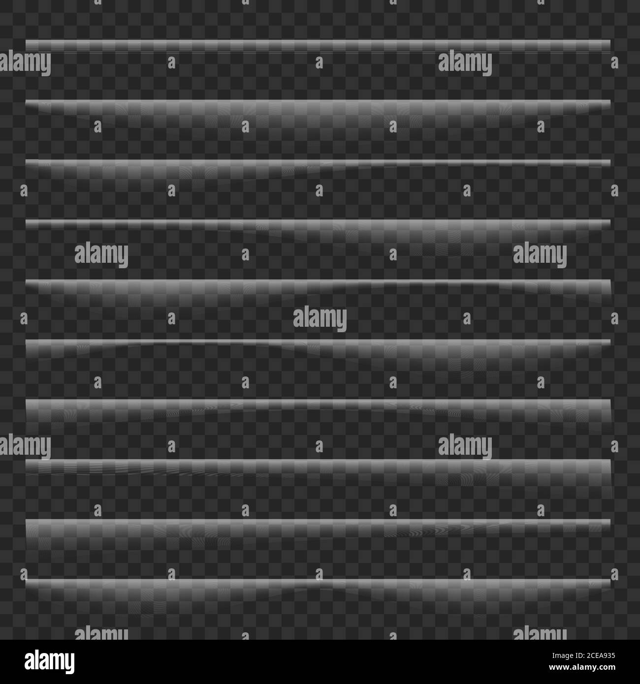 Set of light shadow effect on transparent background Stock Vector Image ...