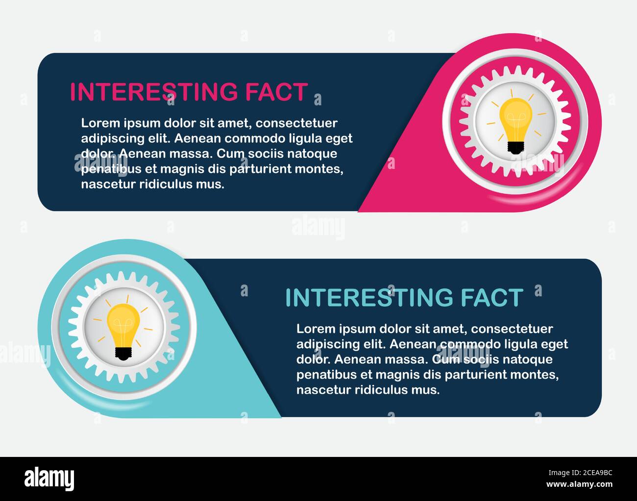 Did you know interesting fact label sticker set. Vector Illustration ...