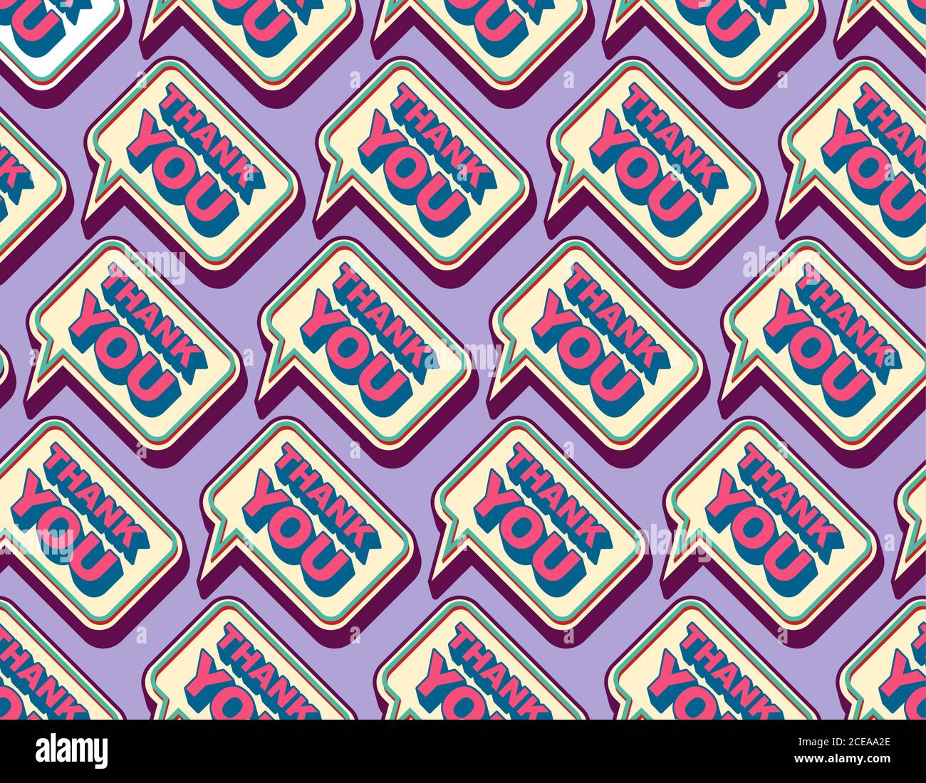 Thank you bubble pattern seamless. Gratitude speech background. vector ...