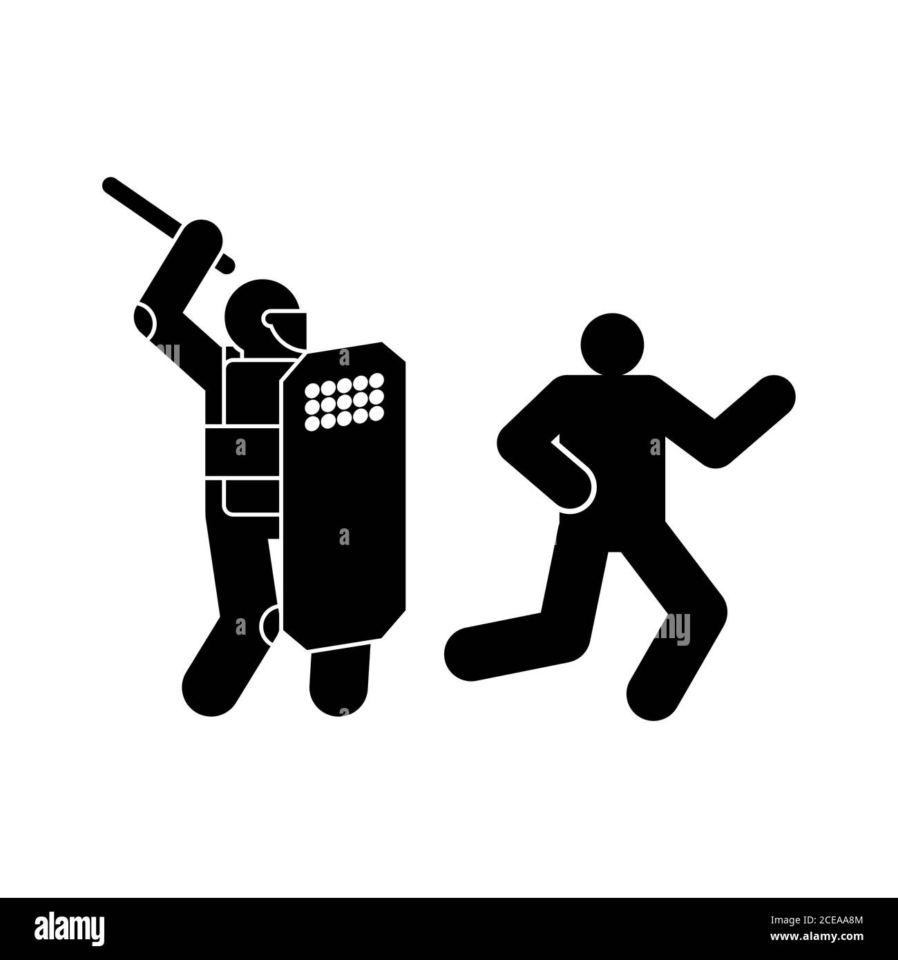 Riot Police Clipart Black