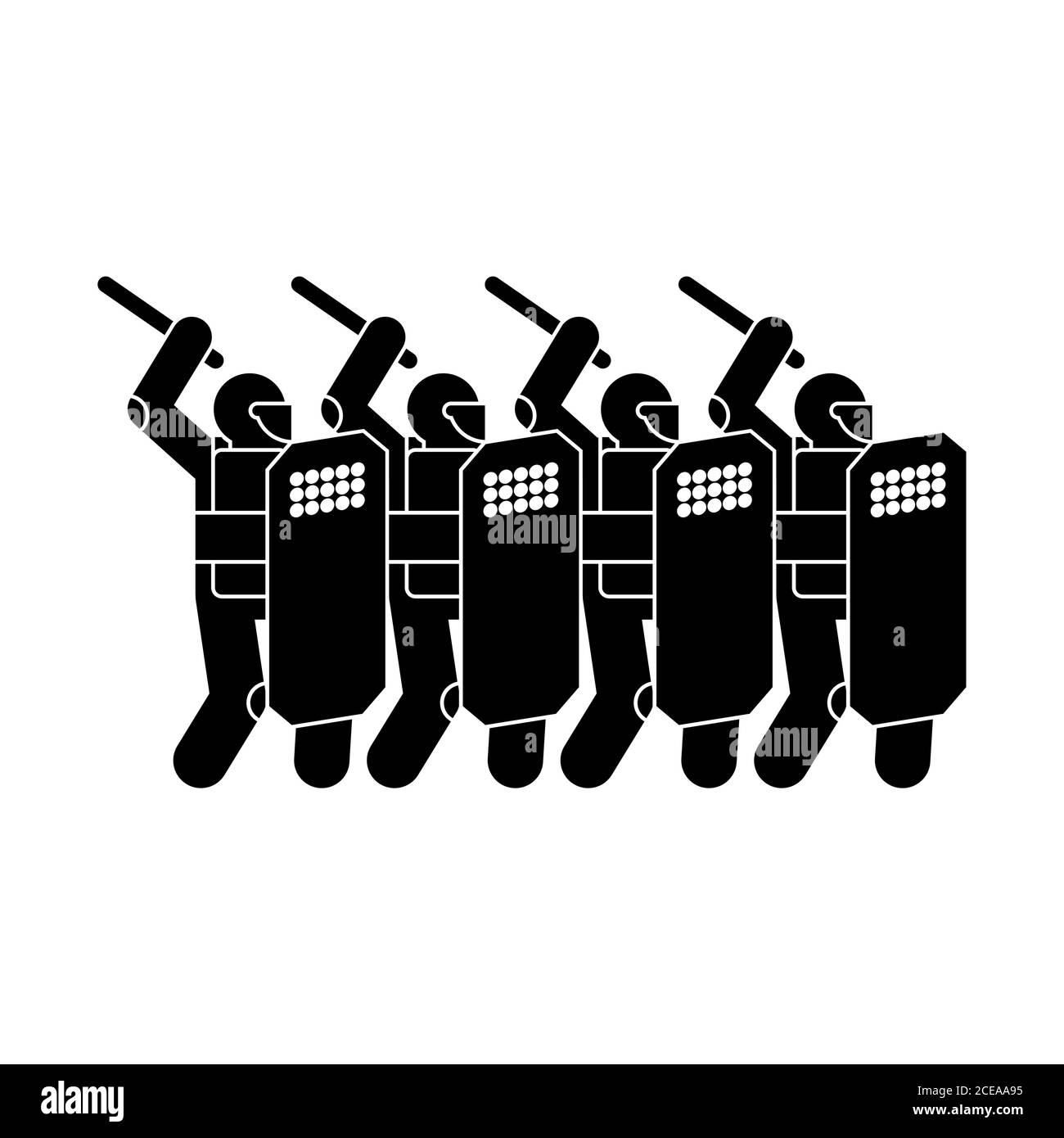 Armed protesters Stock Vector Images - Alamy