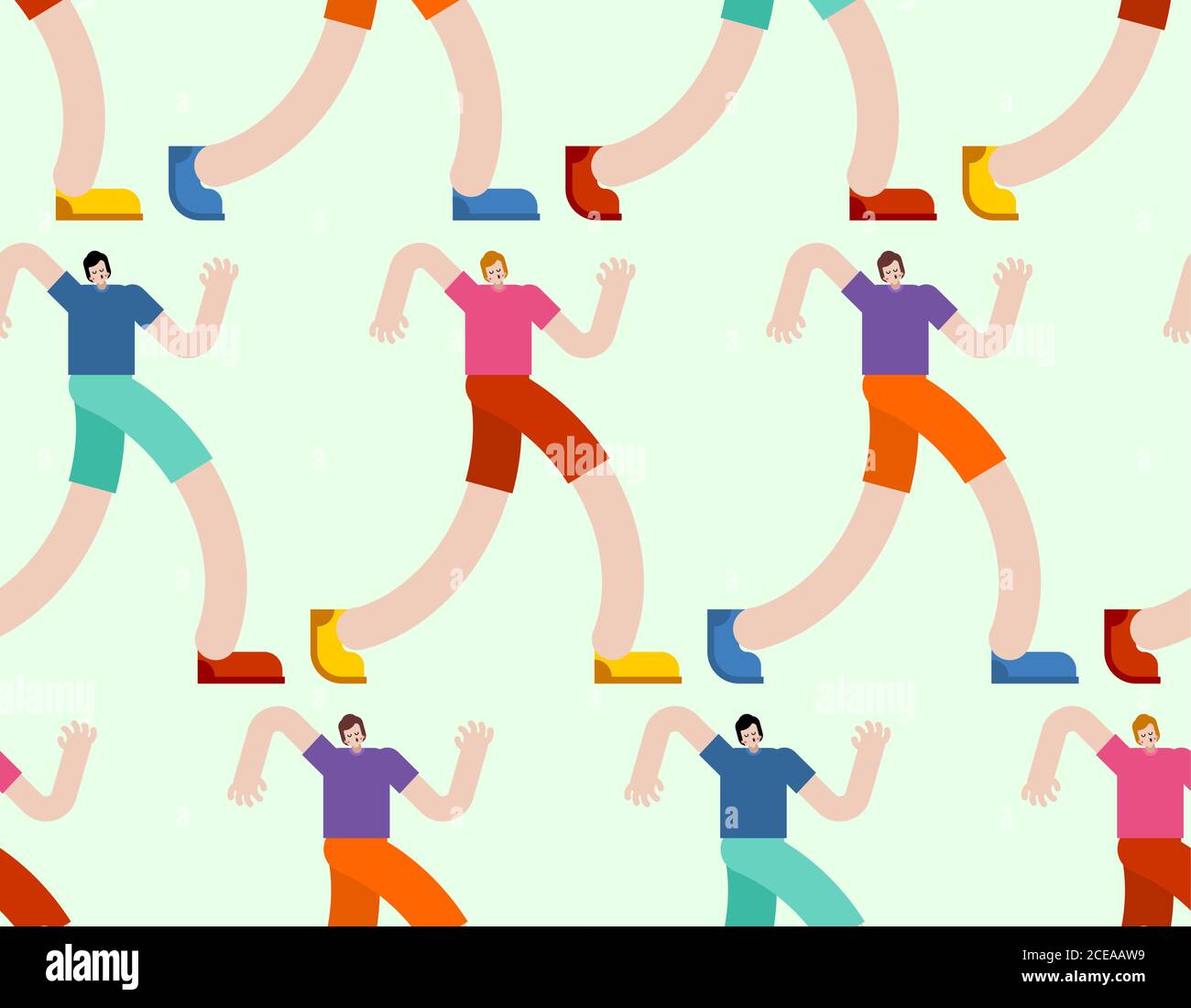 Beautiful women walking street Stock Vector Images - Alamy