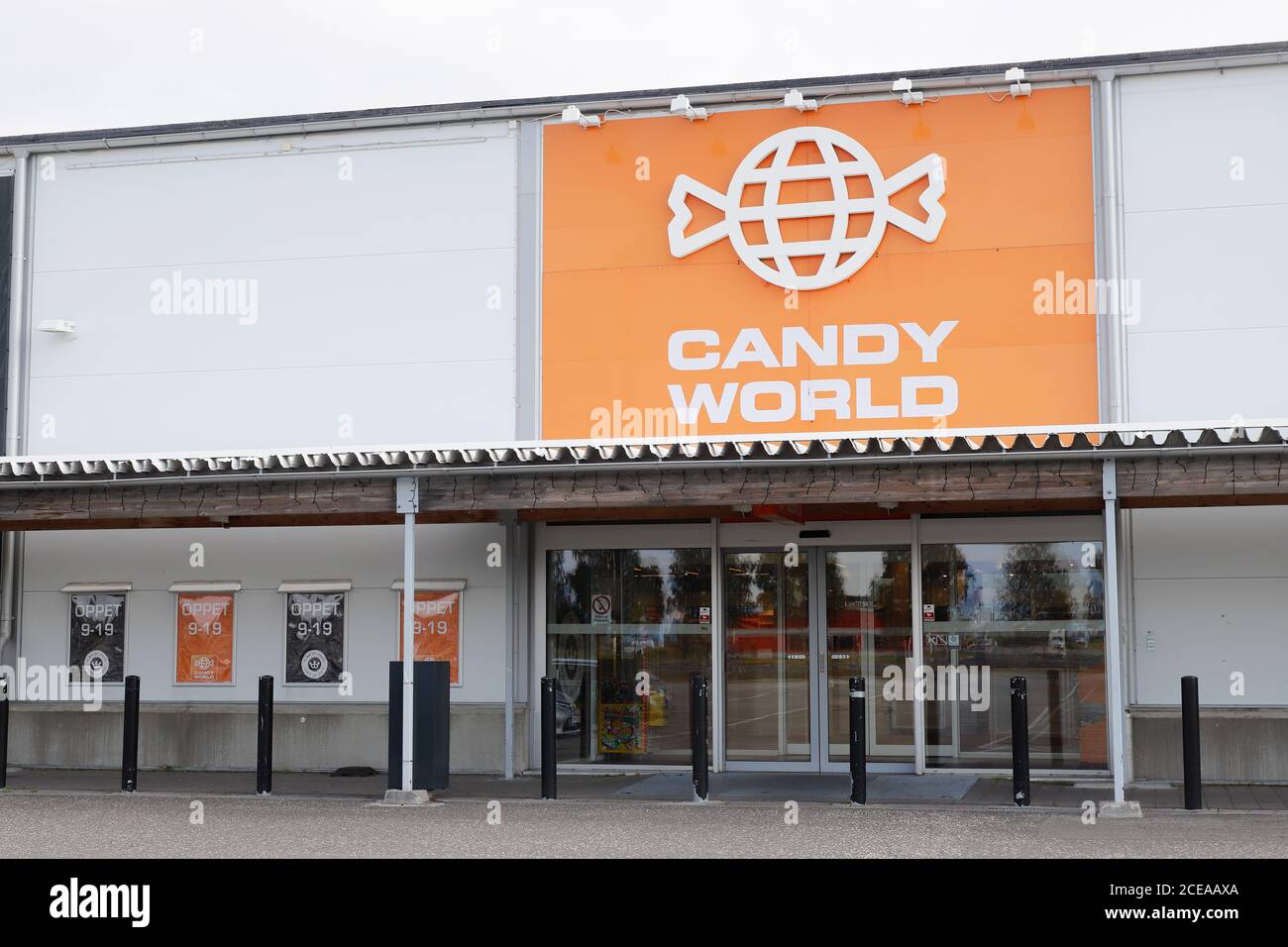 Haparanda, Sweden - August 22, 2020: The entrance to the Candy World ...