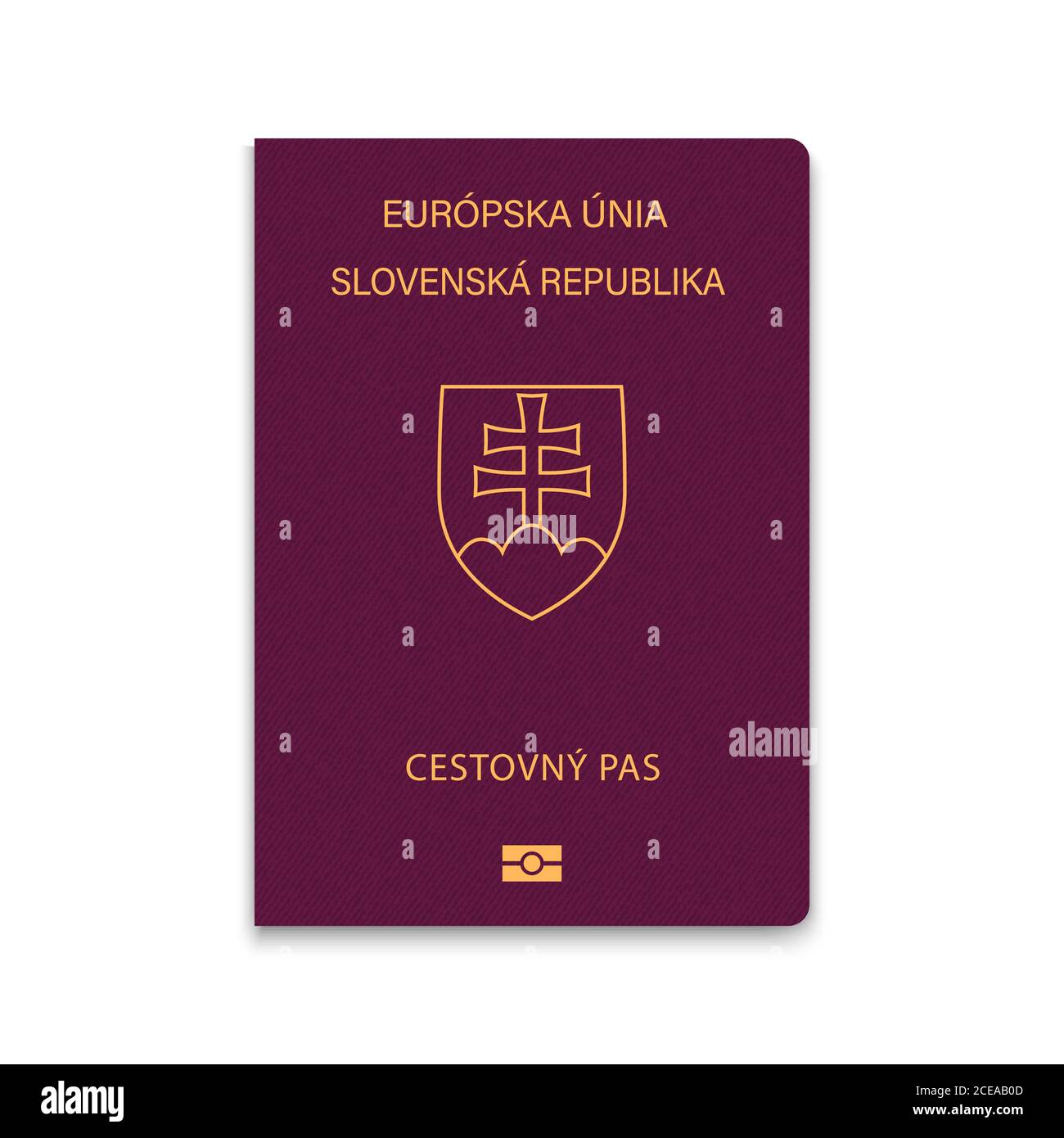 Cover Passport of Slovakia. Vector illustration Stock Vector Image ...