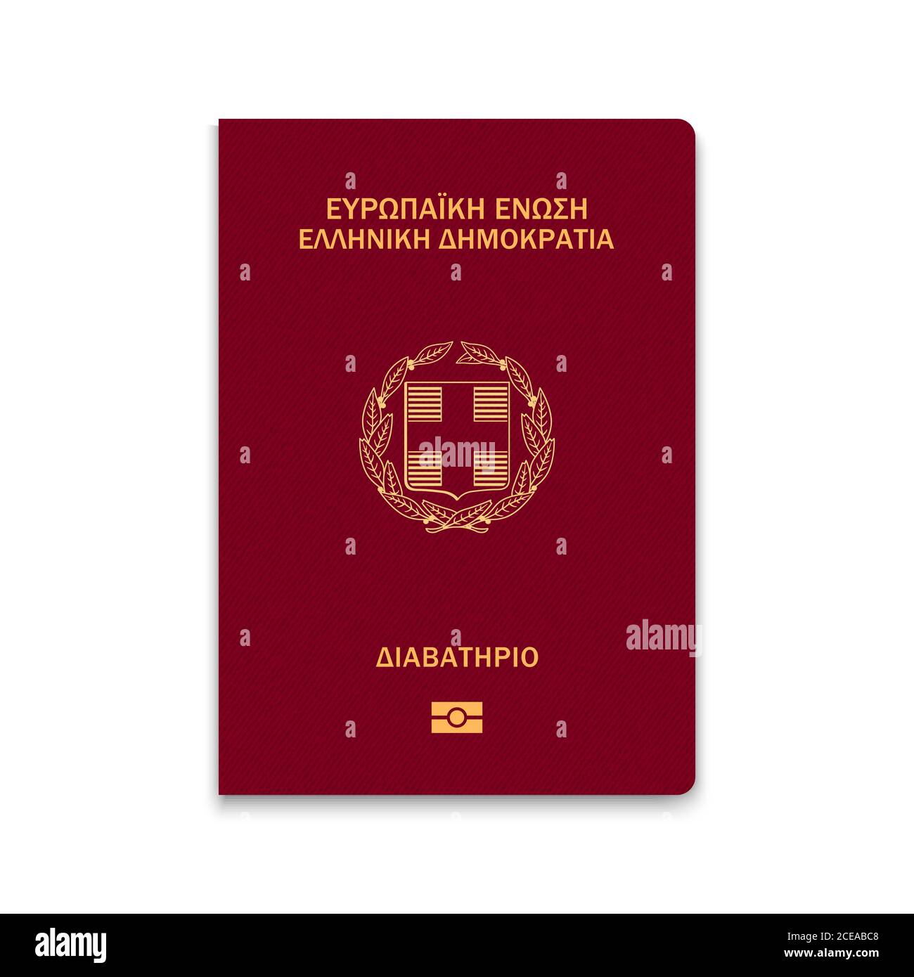 Cover Passport of Greece. Vector illustration Stock Vector Image & Art ...