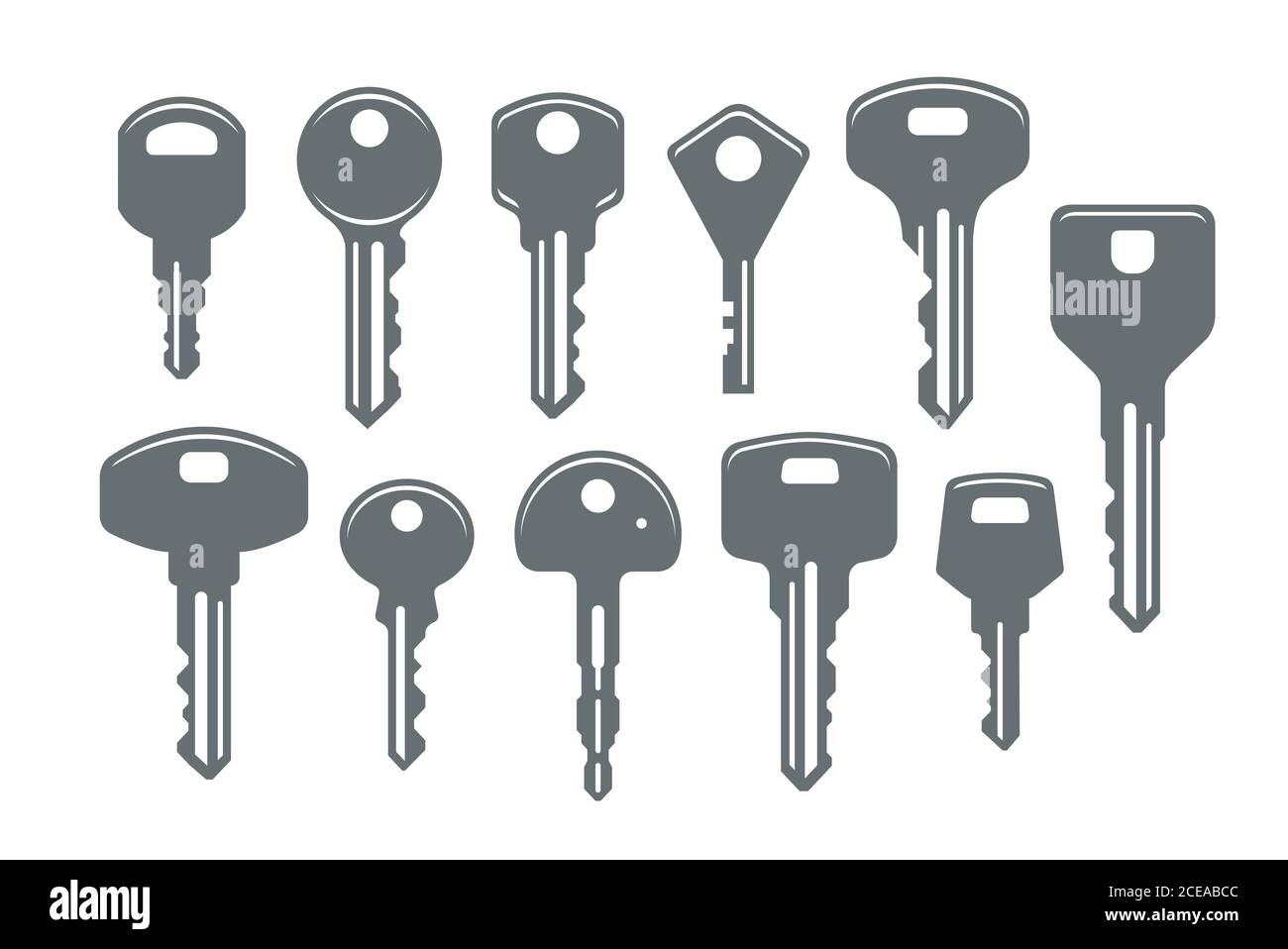 Set of keys symbol. Vector illustration Stock Vector Image & Art - Alamy