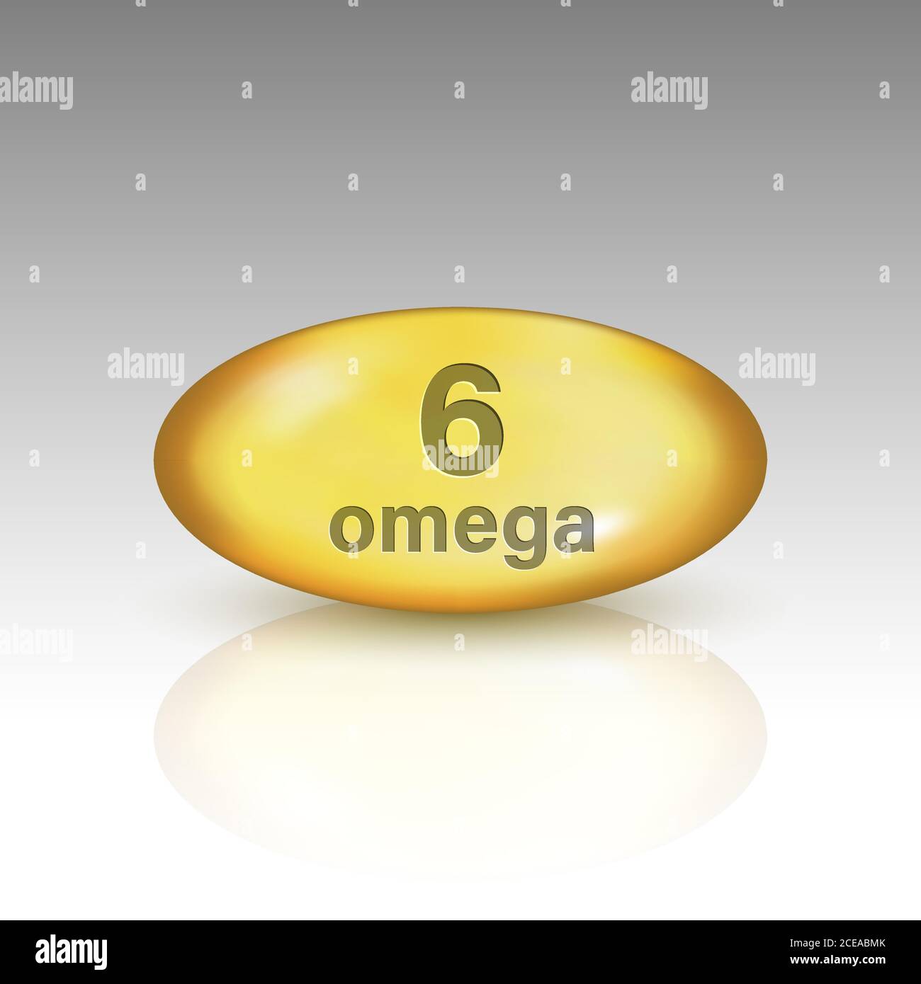 Omega 6. vitamin drop pill capsule icon Stock Vector Image & Art - Alamy