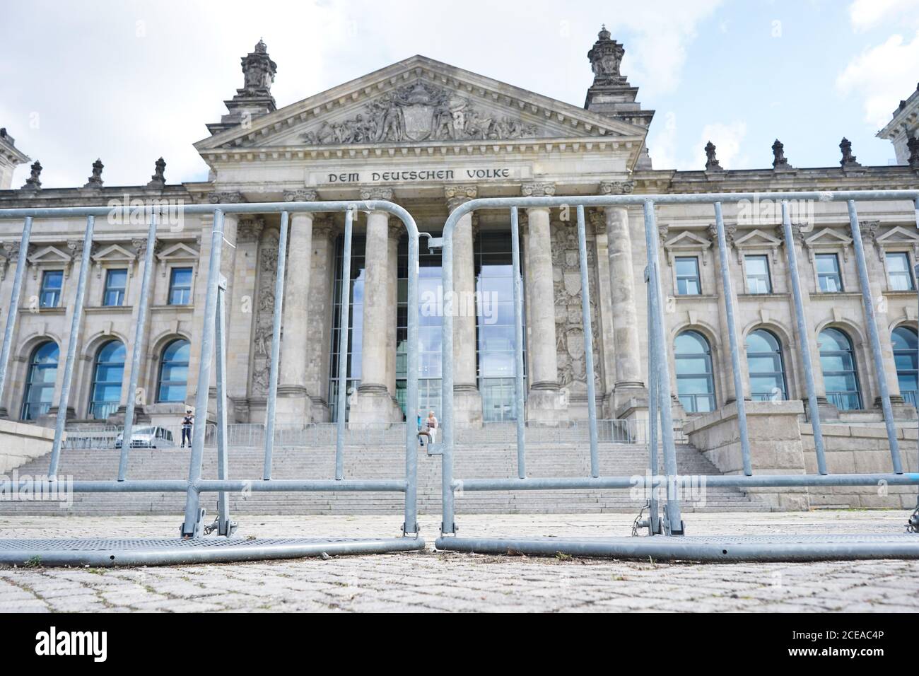 Berlin, Germany. 31st Aug, 2020. View of the fence or barrier in front ...