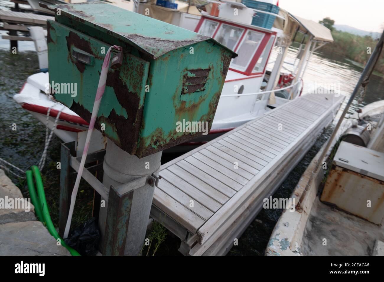 Wooden electrical box hi-res stock photography and images - Alamy