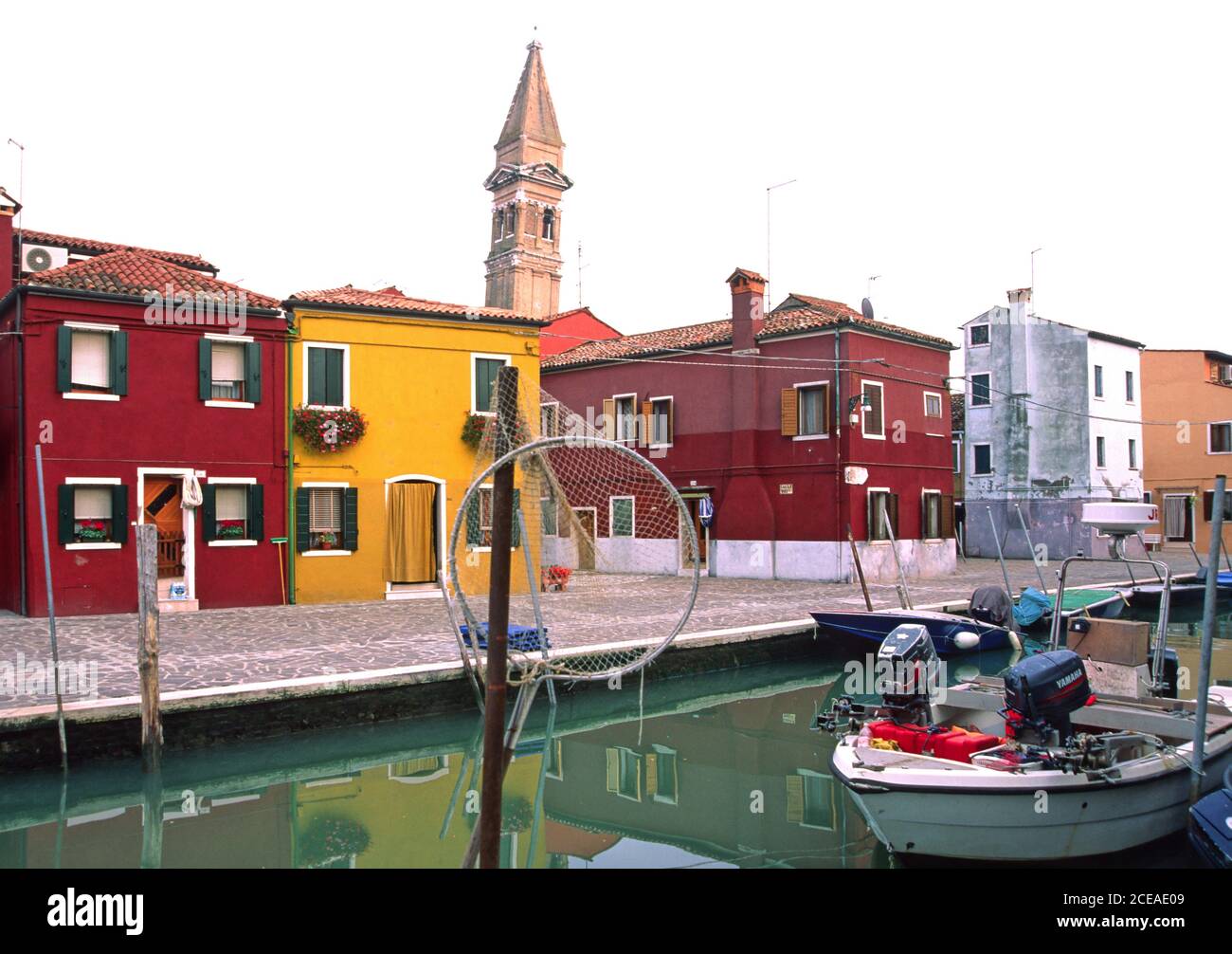 Burano, the island of colorful houses specializing in lace Stock Photo ...