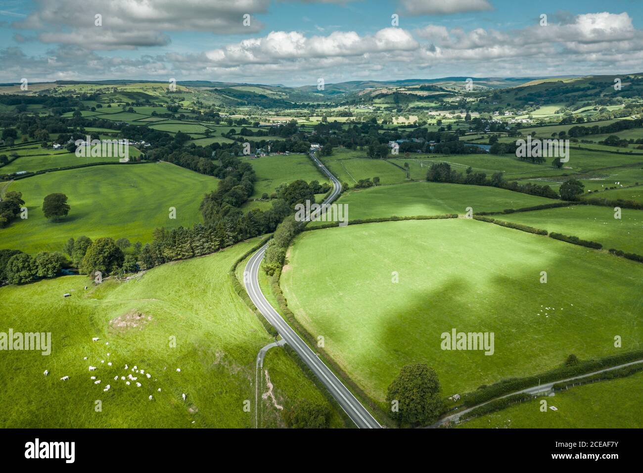 Farming agriculture mid wales landscape hi-res stock photography and ...