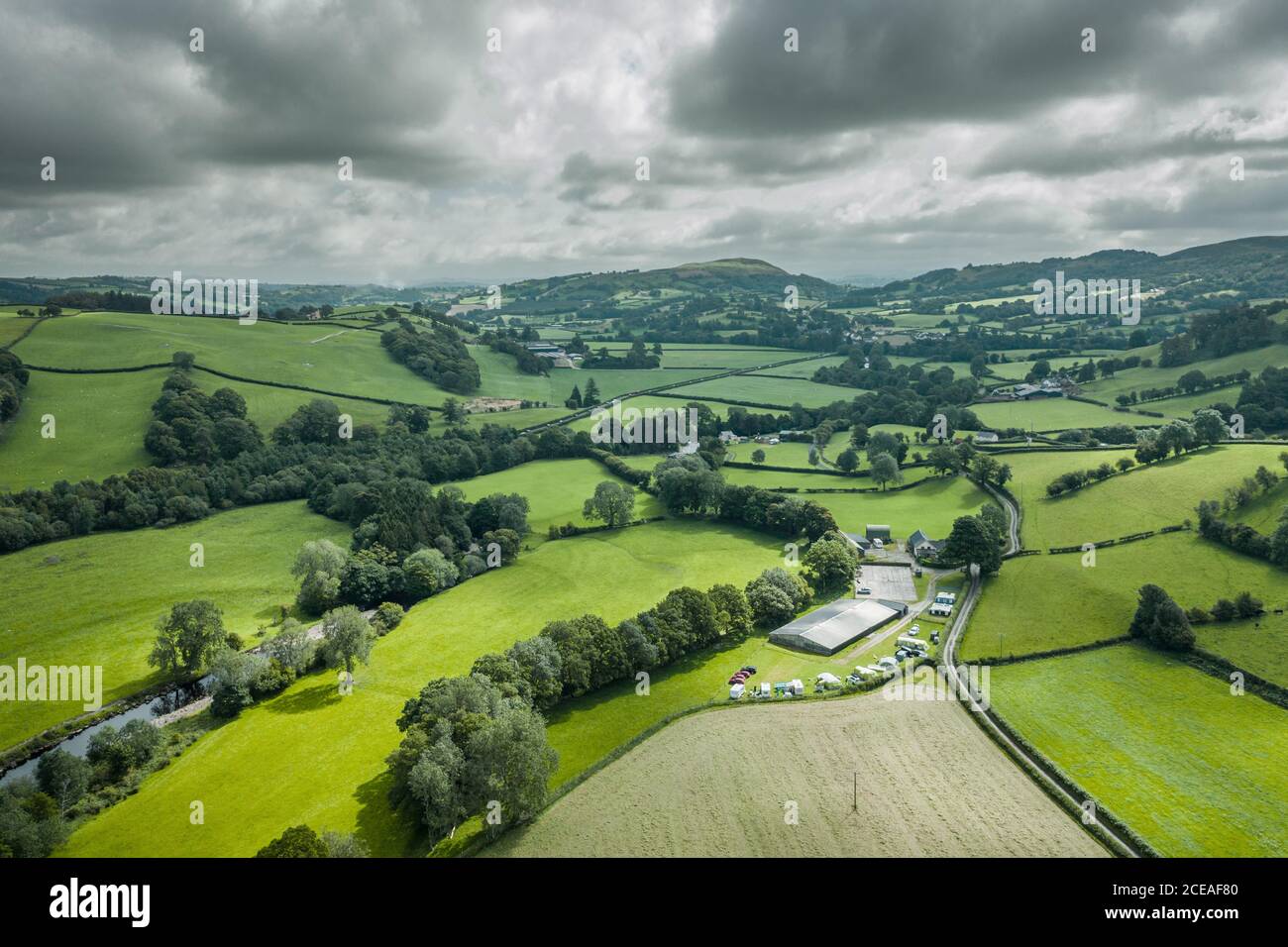 Farming agriculture mid wales landscape hi-res stock photography and ...