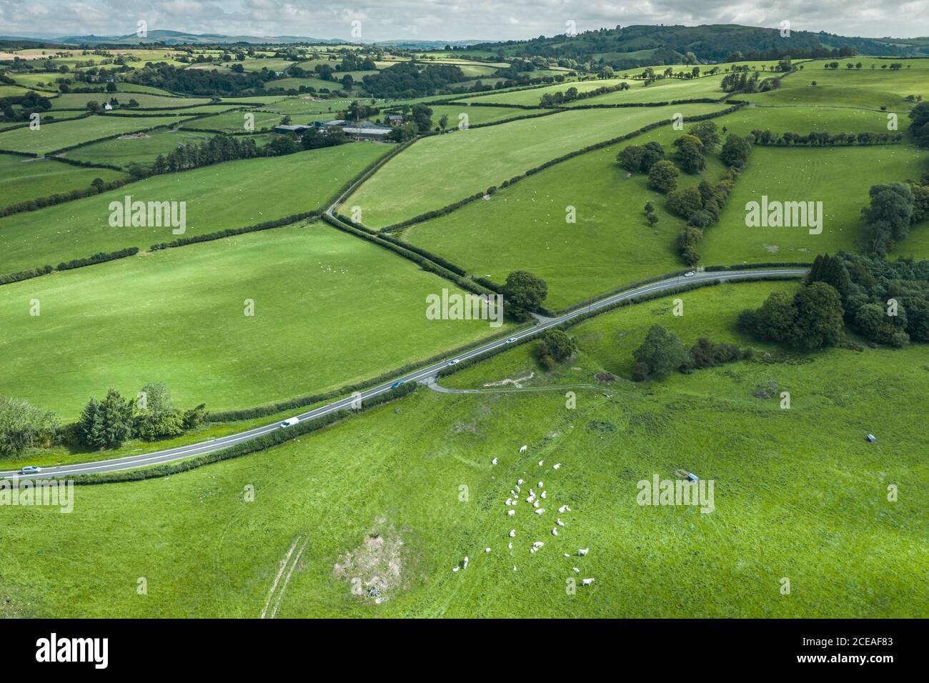 Farming agriculture mid wales landscape hi-res stock photography and ...