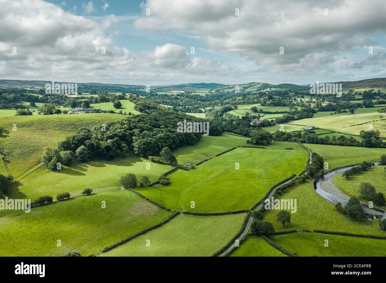 Farming agriculture mid wales landscape hi-res stock photography and ...