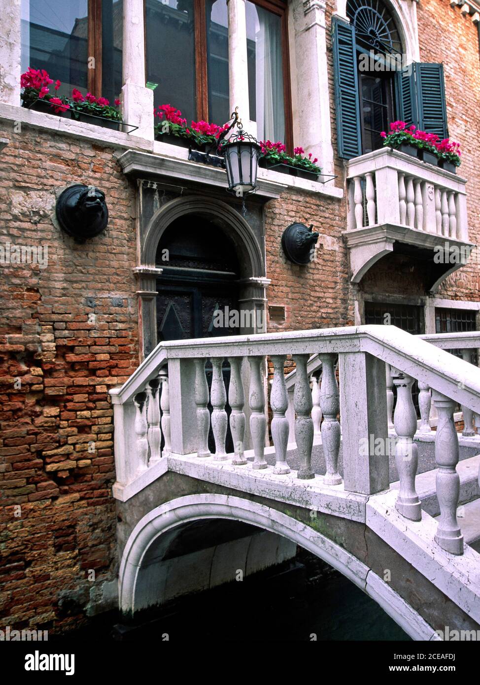 Staircase and facade of a Venetian house Stock Photo - Alamy