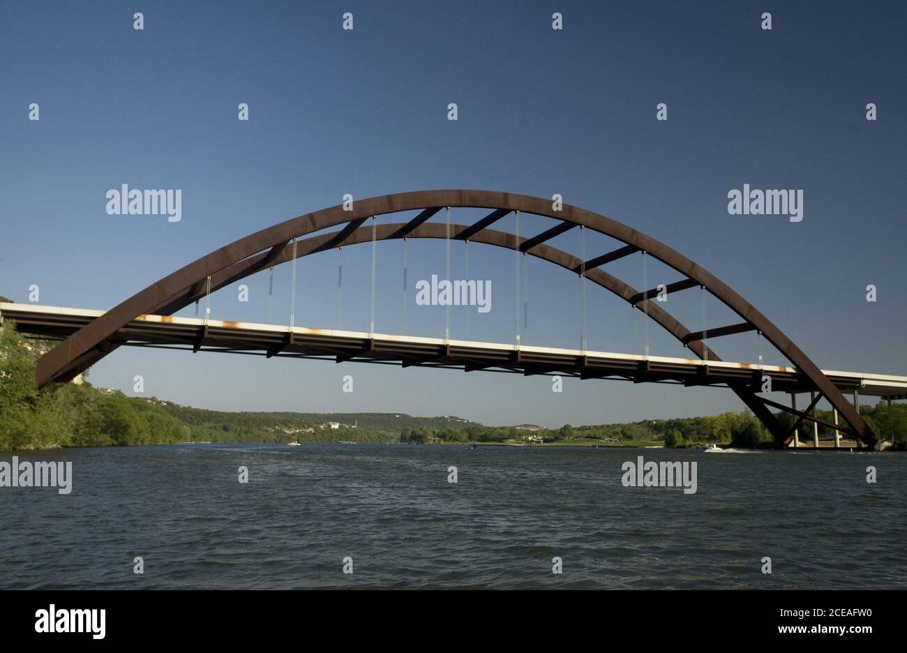 Austin, TX September 9, 2007: The Pennybacker Bridge, commonly known as ...