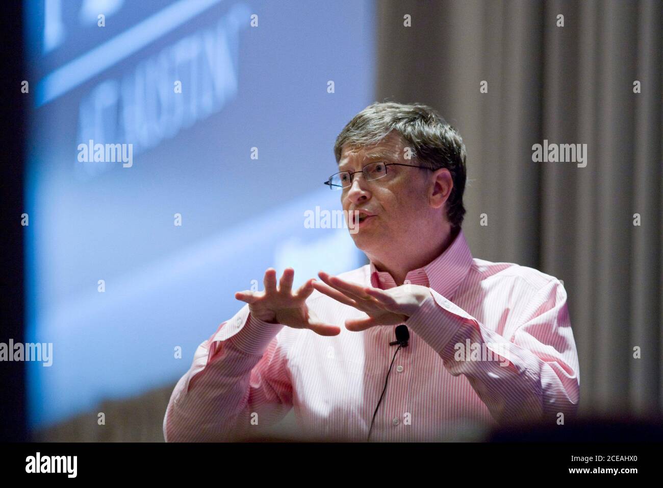 Microsoft chairman bill gates hands hi-res stock photography and images ...