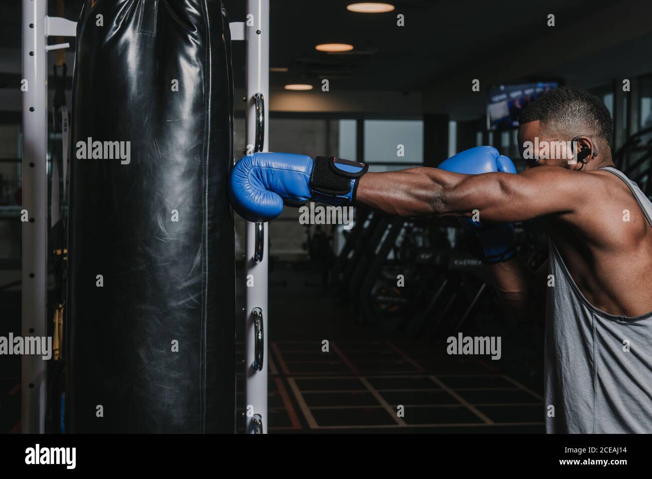 Focused african american fighter hi-res stock photography and images ...