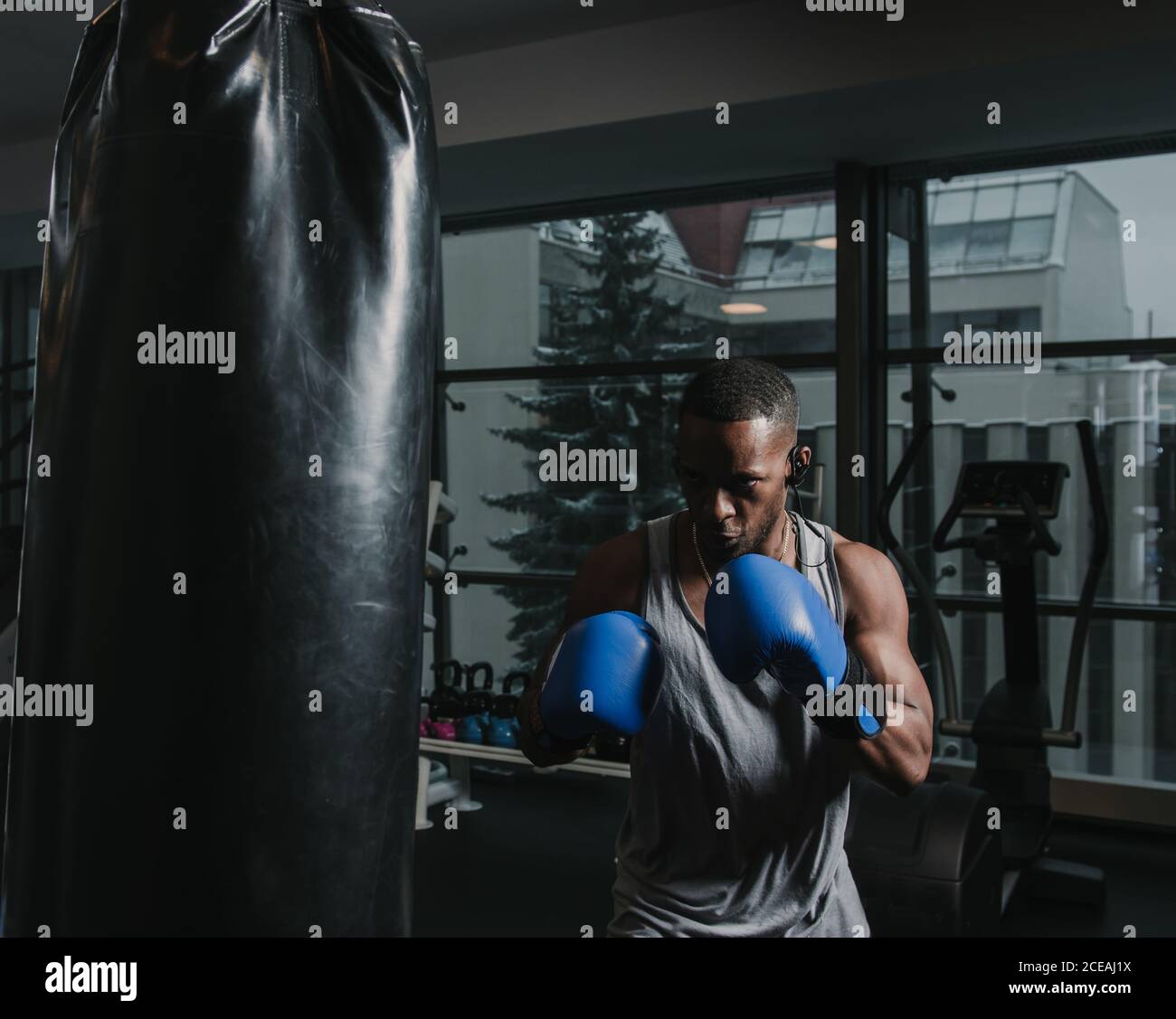 Boxer male african american hi-res stock photography and images - Alamy