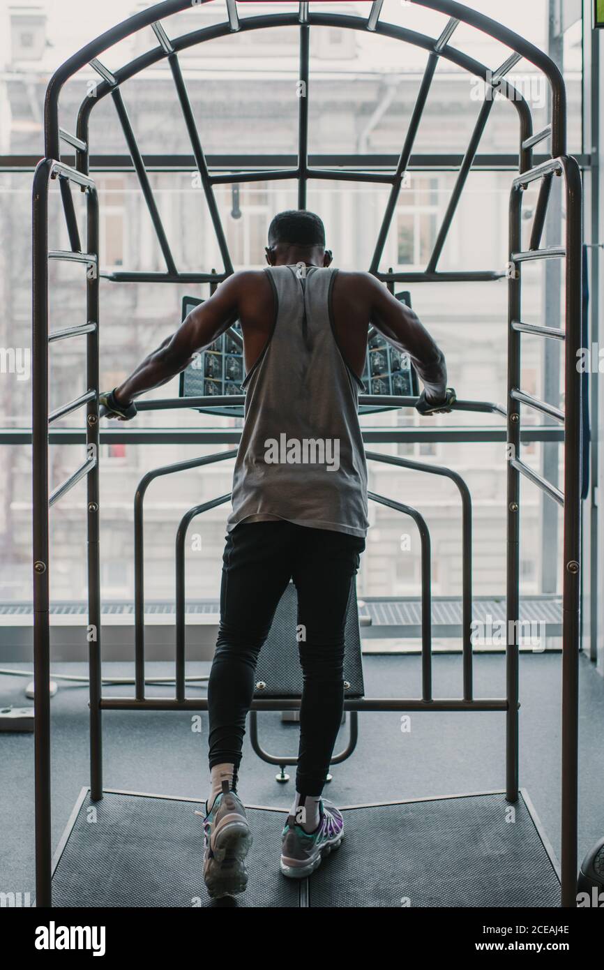 Back view african hi-res stock photography and images - Alamy