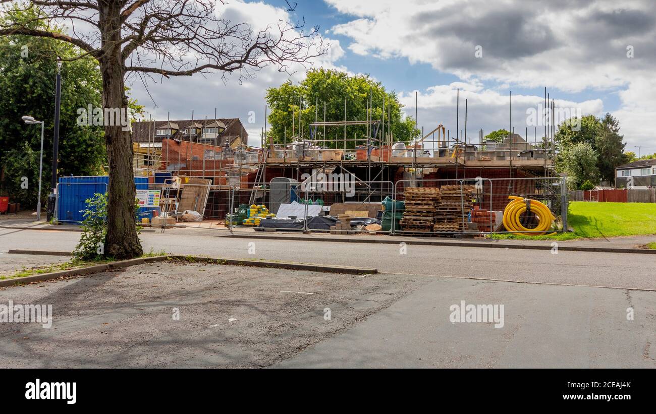 New construction work on Woodrow, Redditch, Worcestershire, UK Stock ...