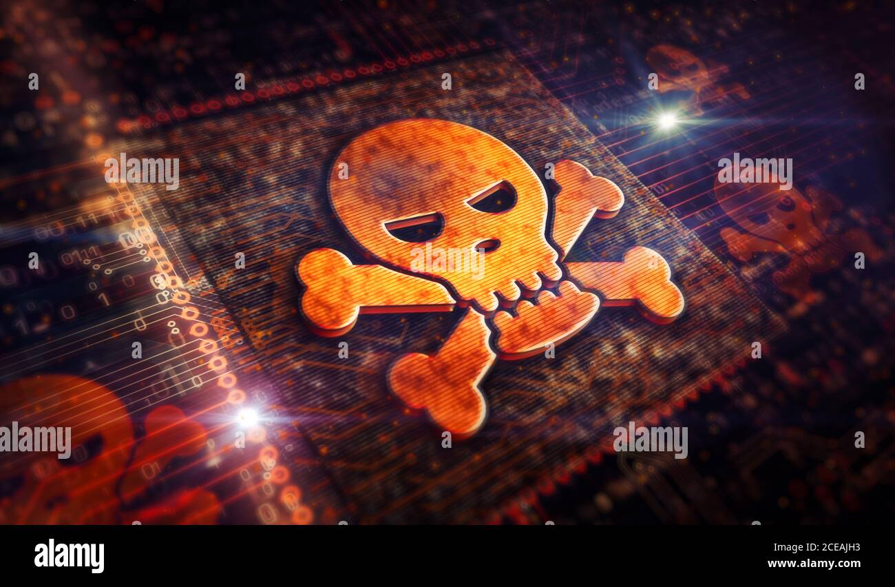 Cyber crime, security breach, hacking computer protection, piracy and ...