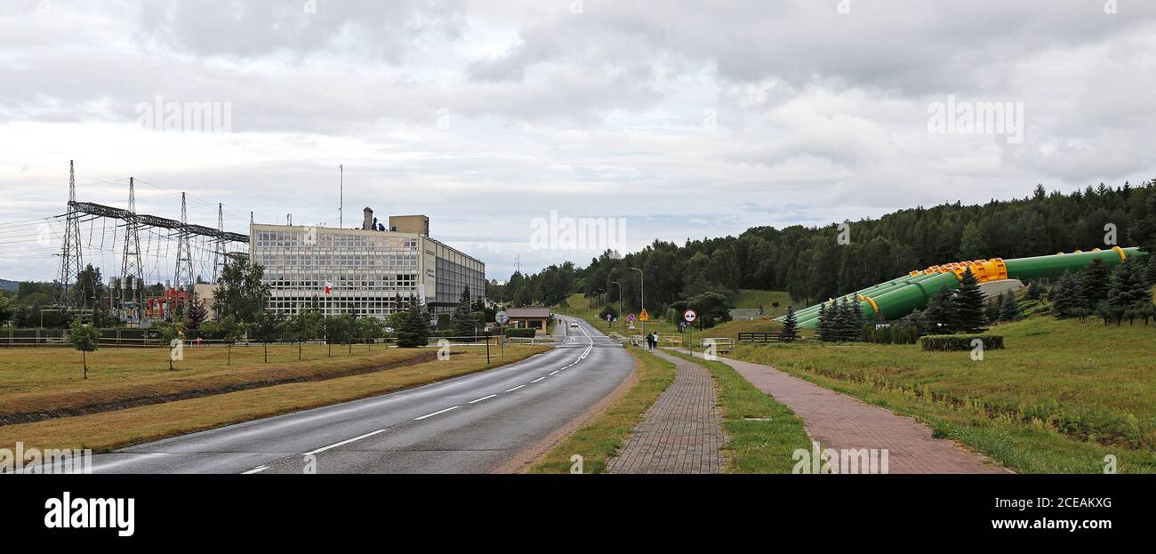 Poland, Czymanowo 27.08.2020. Zarnowiec Pumped Storage Power Station is ...