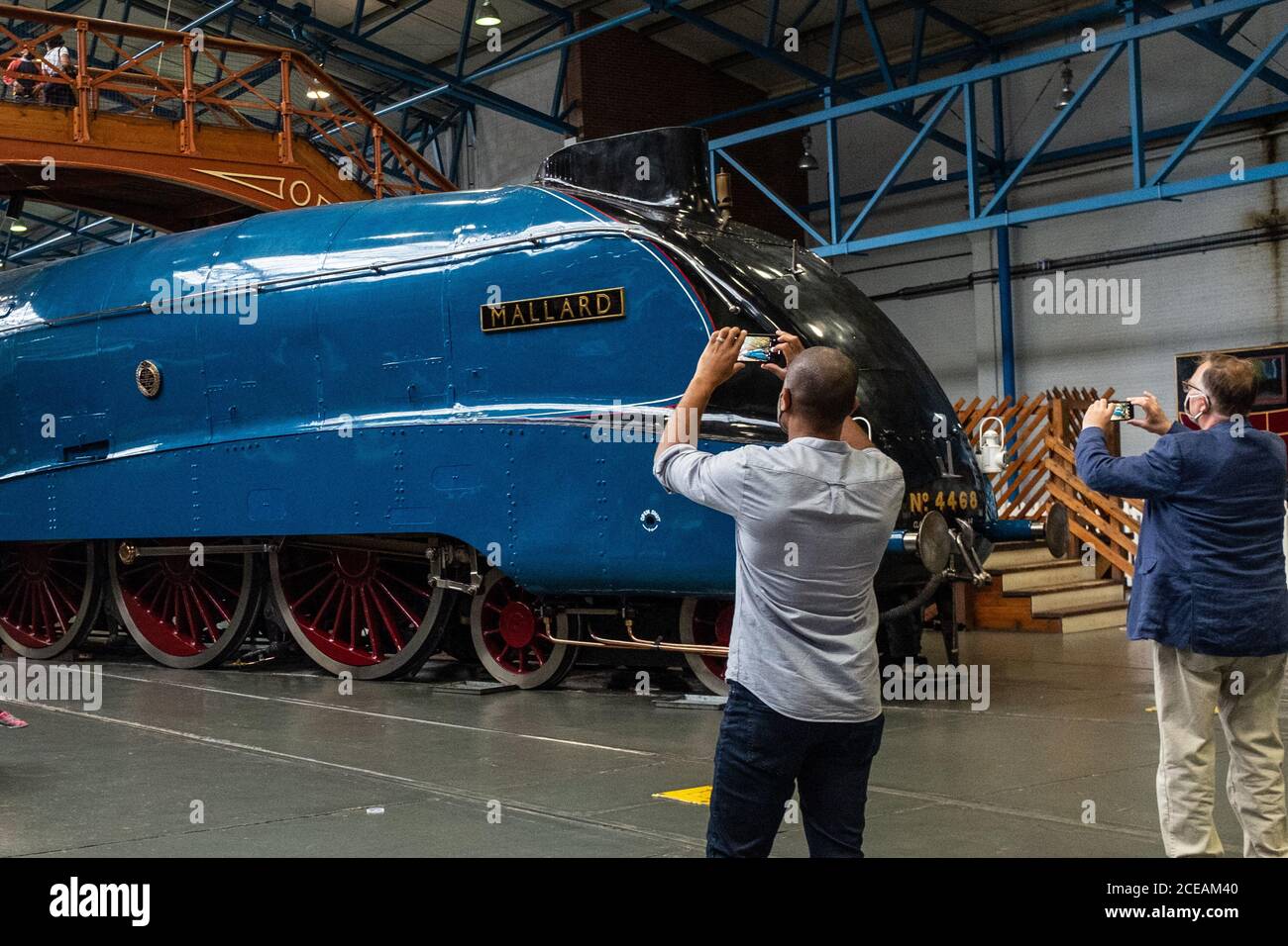 LNER Class A4 4468 Mallard viewed inside the National Railway Museum ...