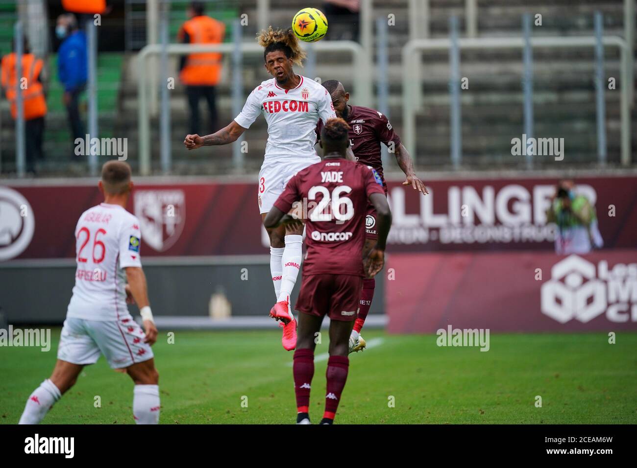 METZ, FRANCE - AUGUST 30: Willem Geubbels of AS Monaco during the match ...