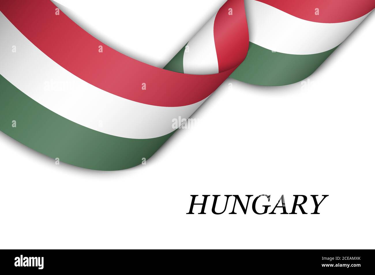 Wavy hungarian flag Stock Vector Images - Alamy