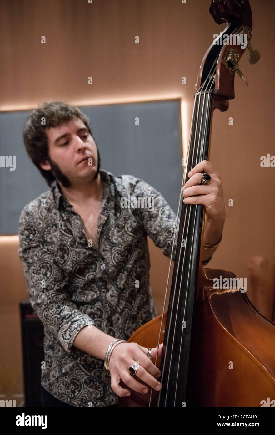 Playing bass hi-res stock photography and images - Alamy