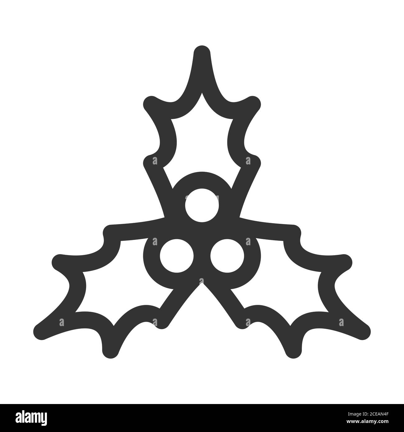 Holly leaf sign Black and White Stock Photos & Images - Alamy