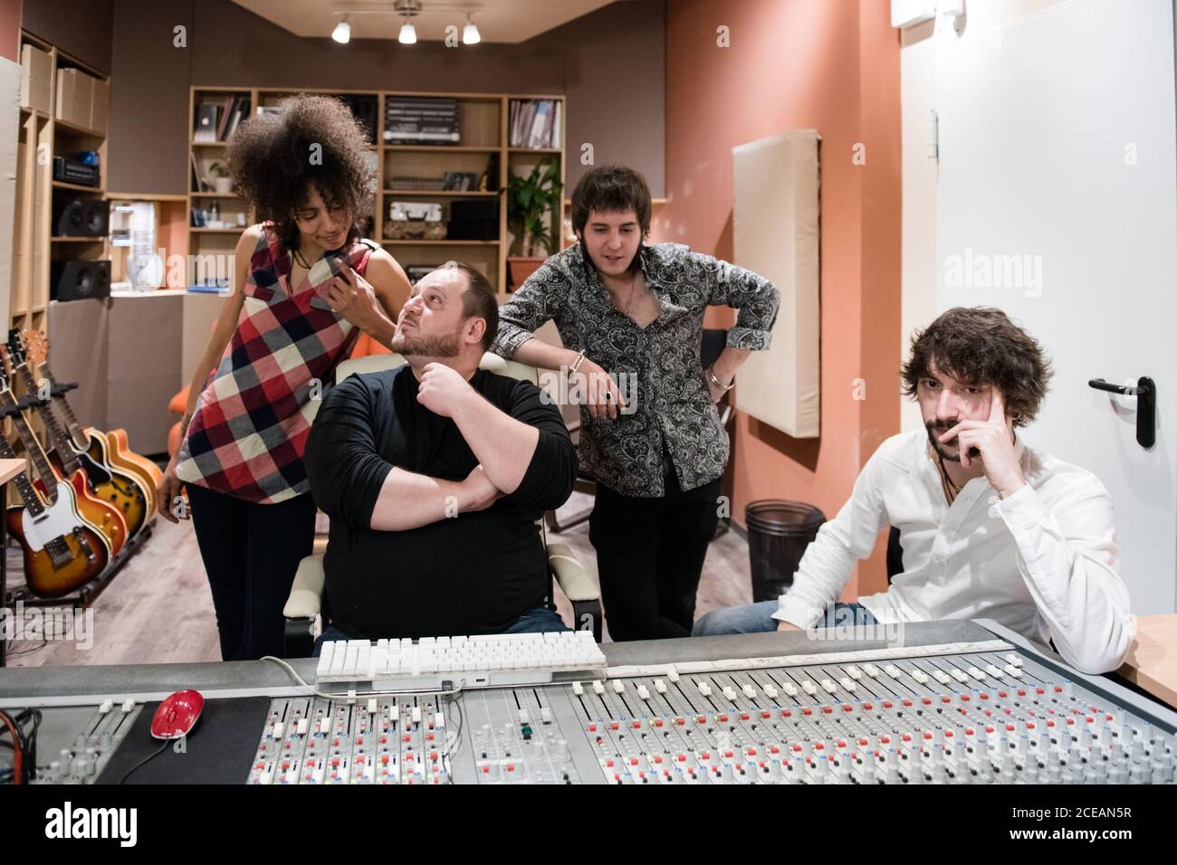 Sound board operator hi-res stock photography and images - Alamy