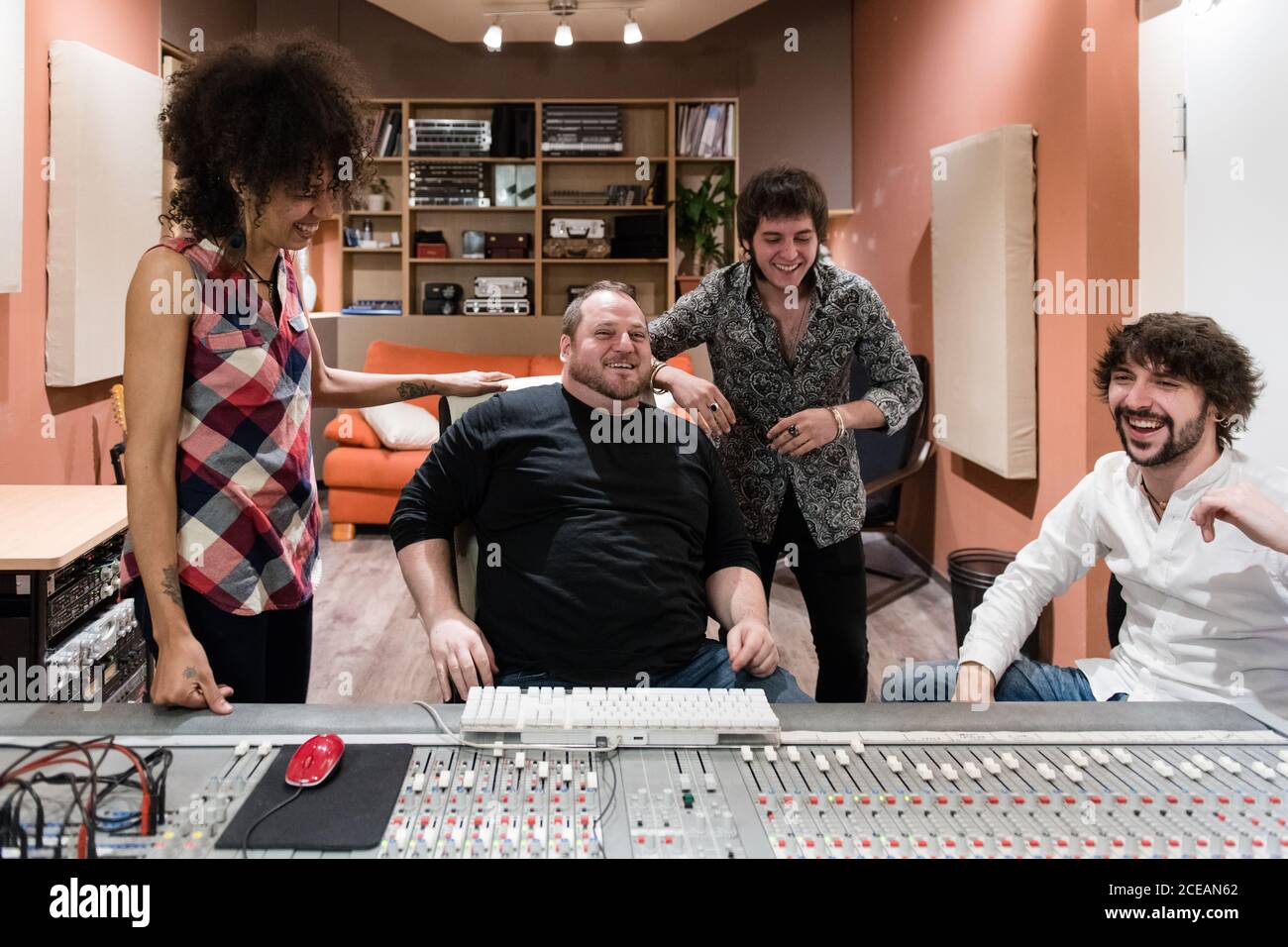 Sound control board operator hi-res stock photography and images - Alamy