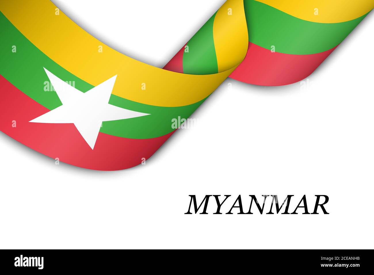 Myanmar flag hi-res stock photography and images - Alamy