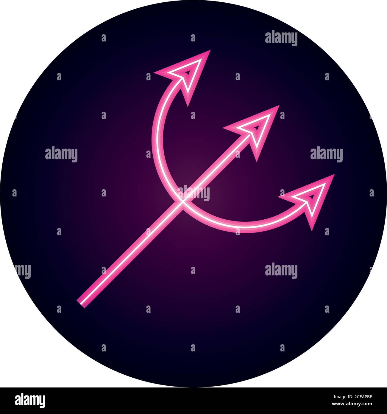 Cartoon Devil Fork Stock Vector Images - Alamy