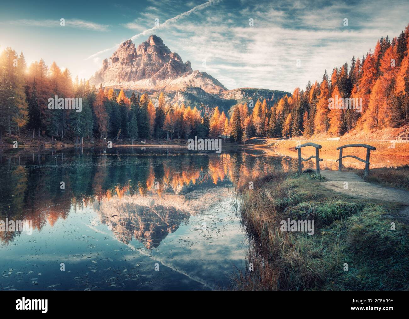Reflection lake bridge hi-res stock photography and images - Alamy