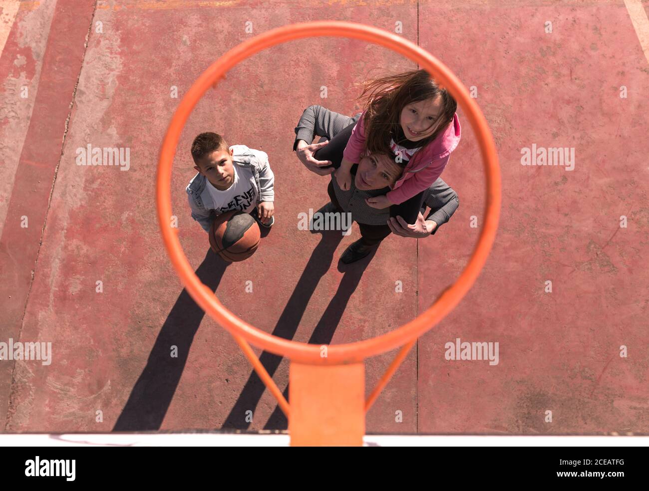 Basketball Court From Above High Resolution Stock Photography and ...