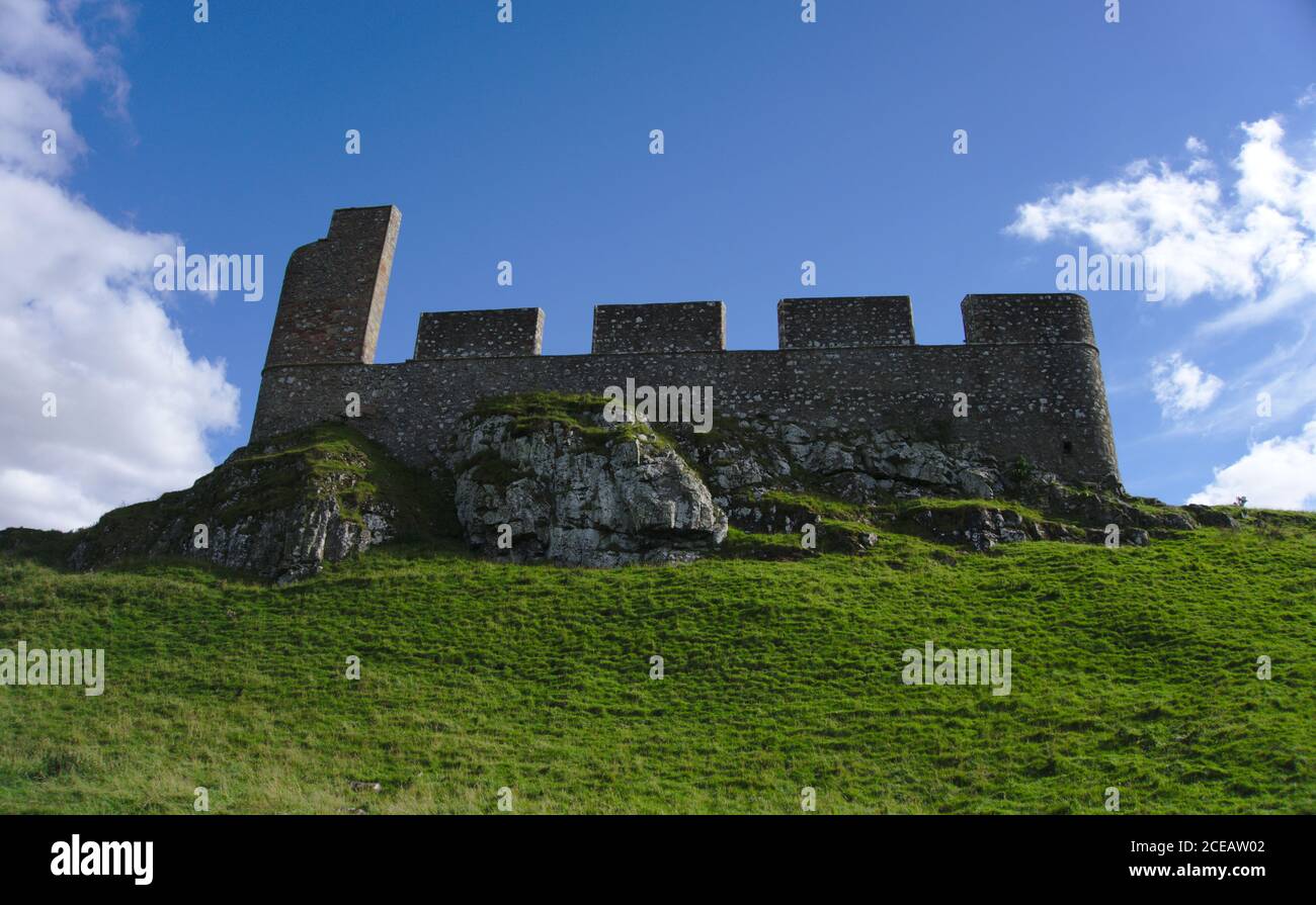 Low level view of the early 13th century Hume Castle, Berwickshire ...