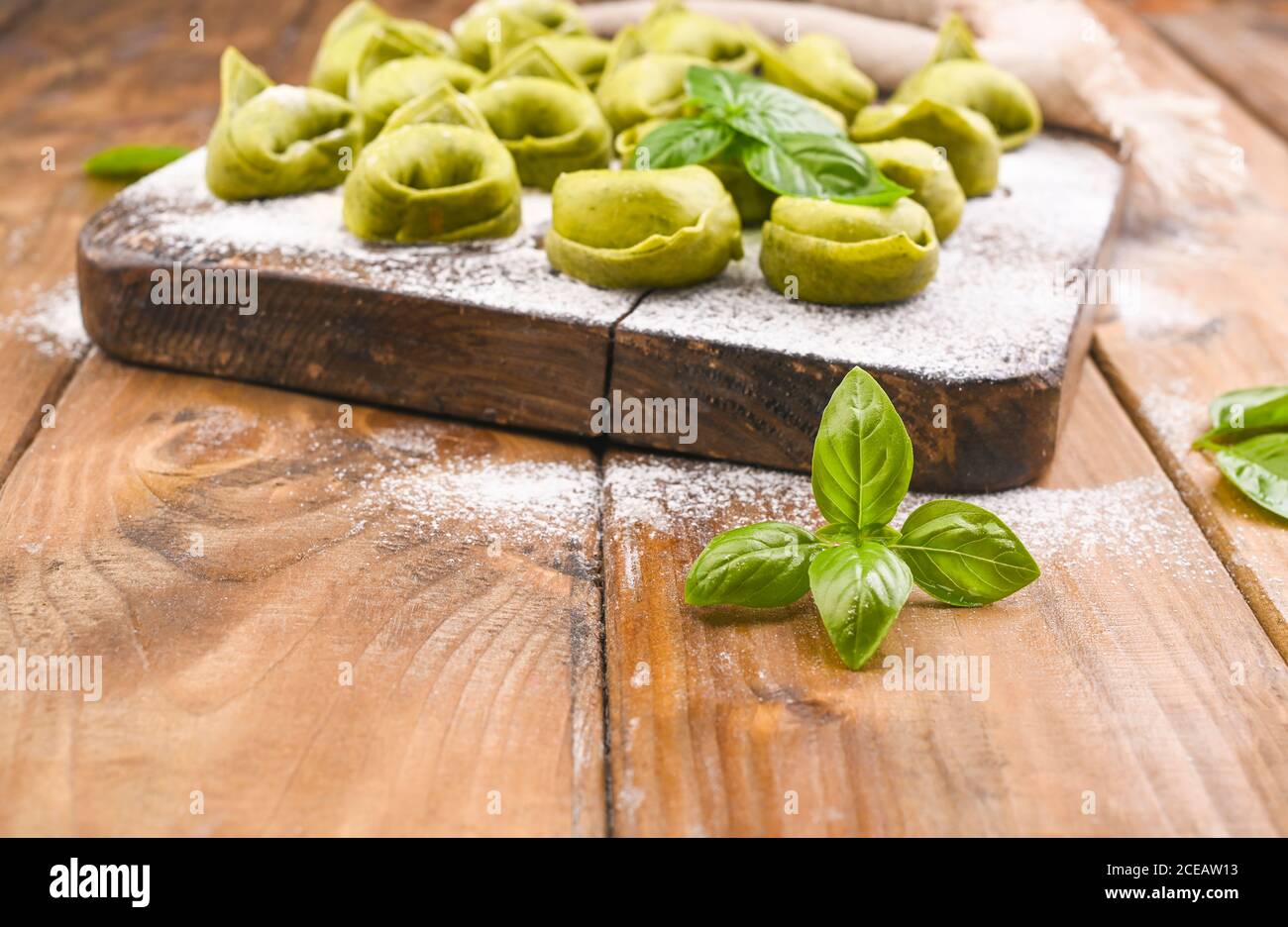 Tortellini e tortelloni typical dishes emilia italy. Food background ...