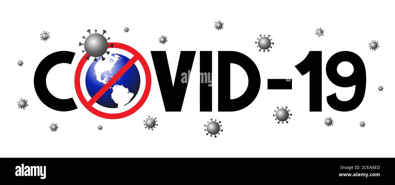 Covid-19, SARS-CoV-2 virus, world map - vector illustration Stock ...